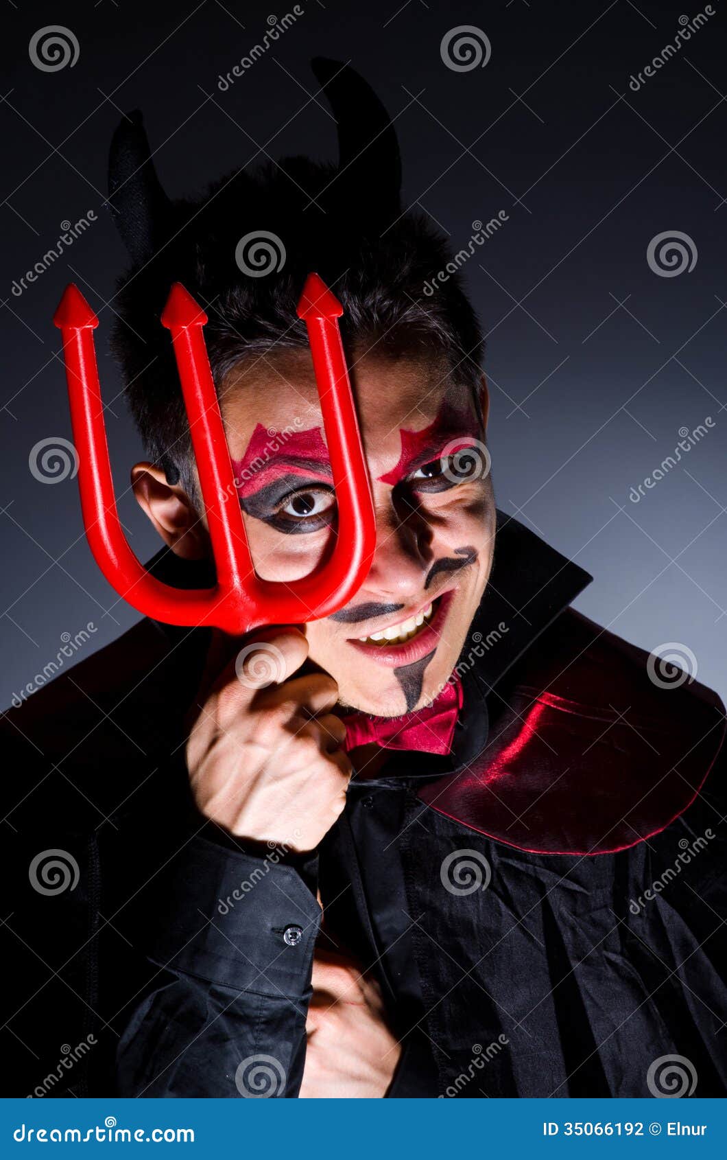 Man in devil costume stock photo. Image of male, party - 35066192