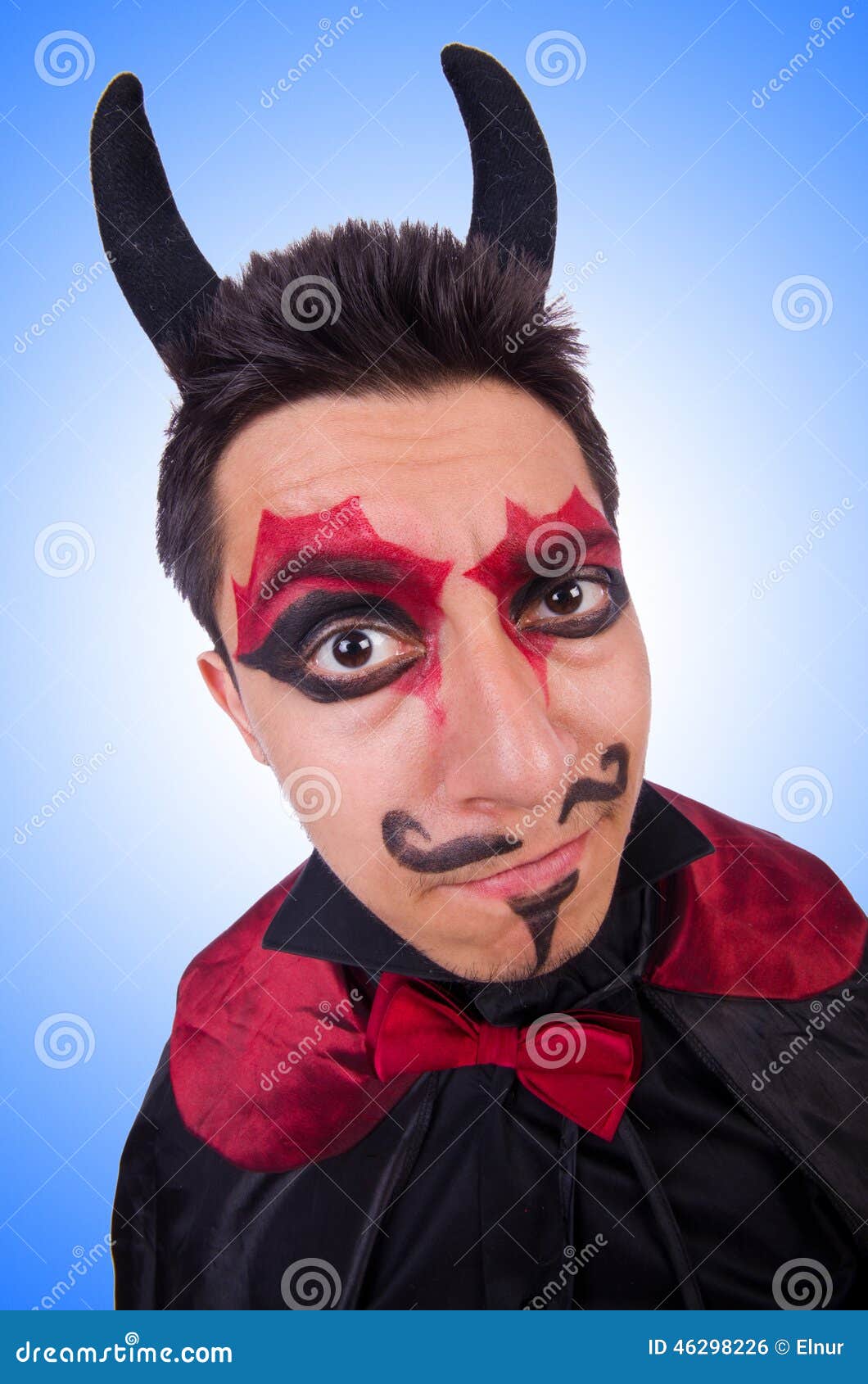 Man in Devil Costume in Halloween Stock Photo - Image of lucifer ...