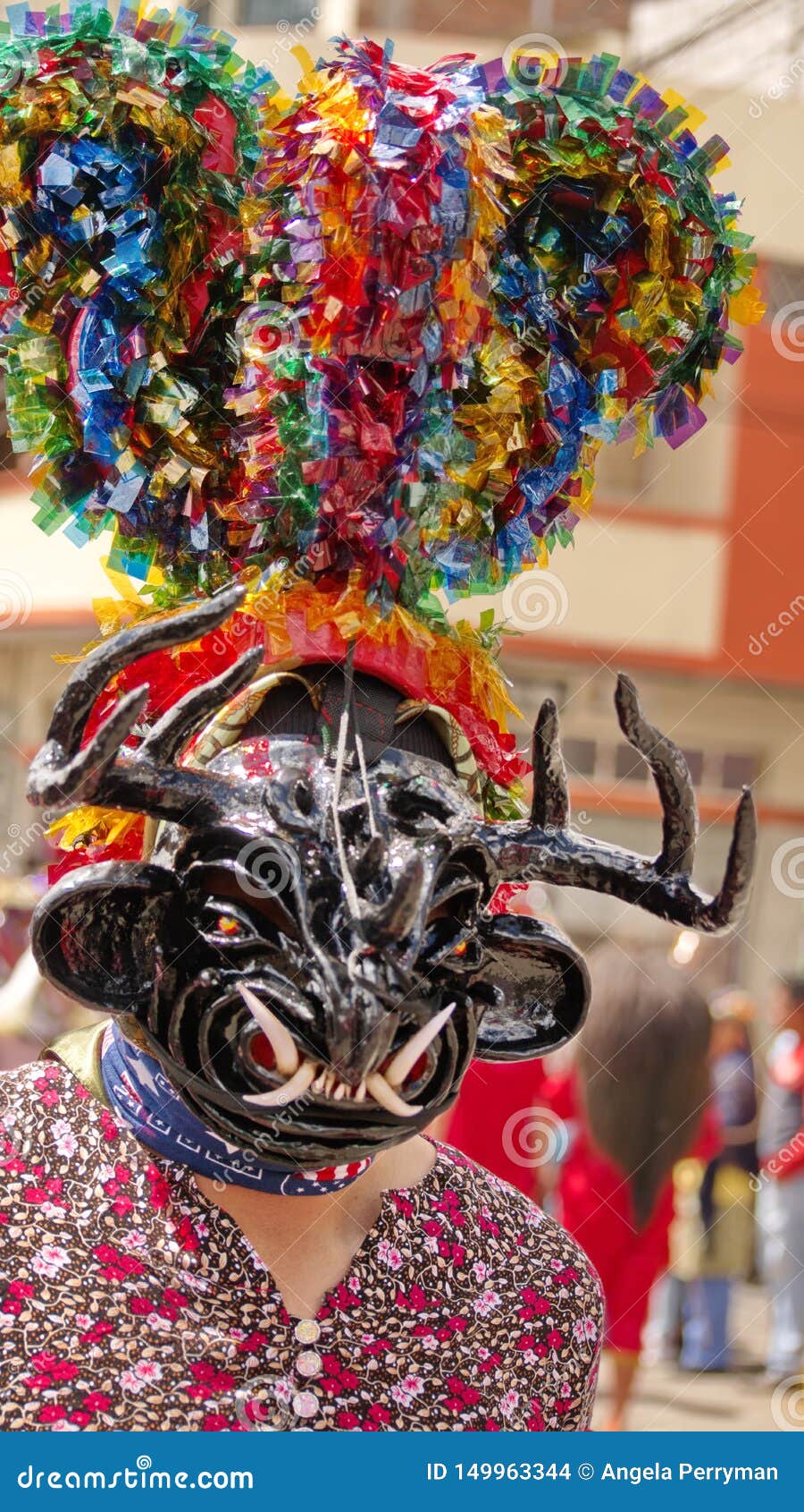 Man in a devil mask editorial stock image. Image of latin - 149963344