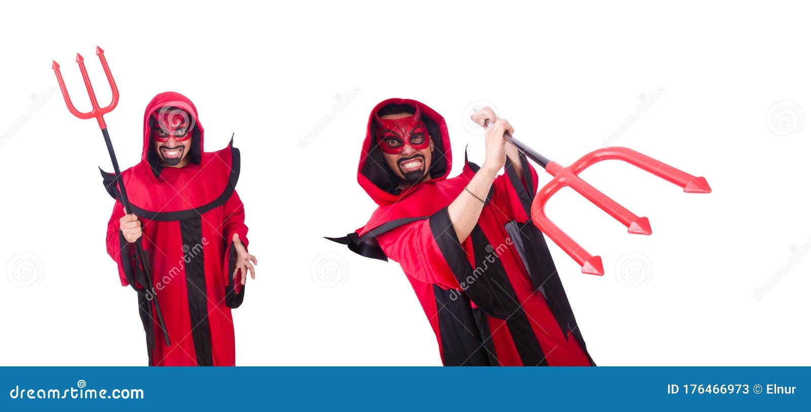 Man devil in red costume stock image. Image of devil - 176466973