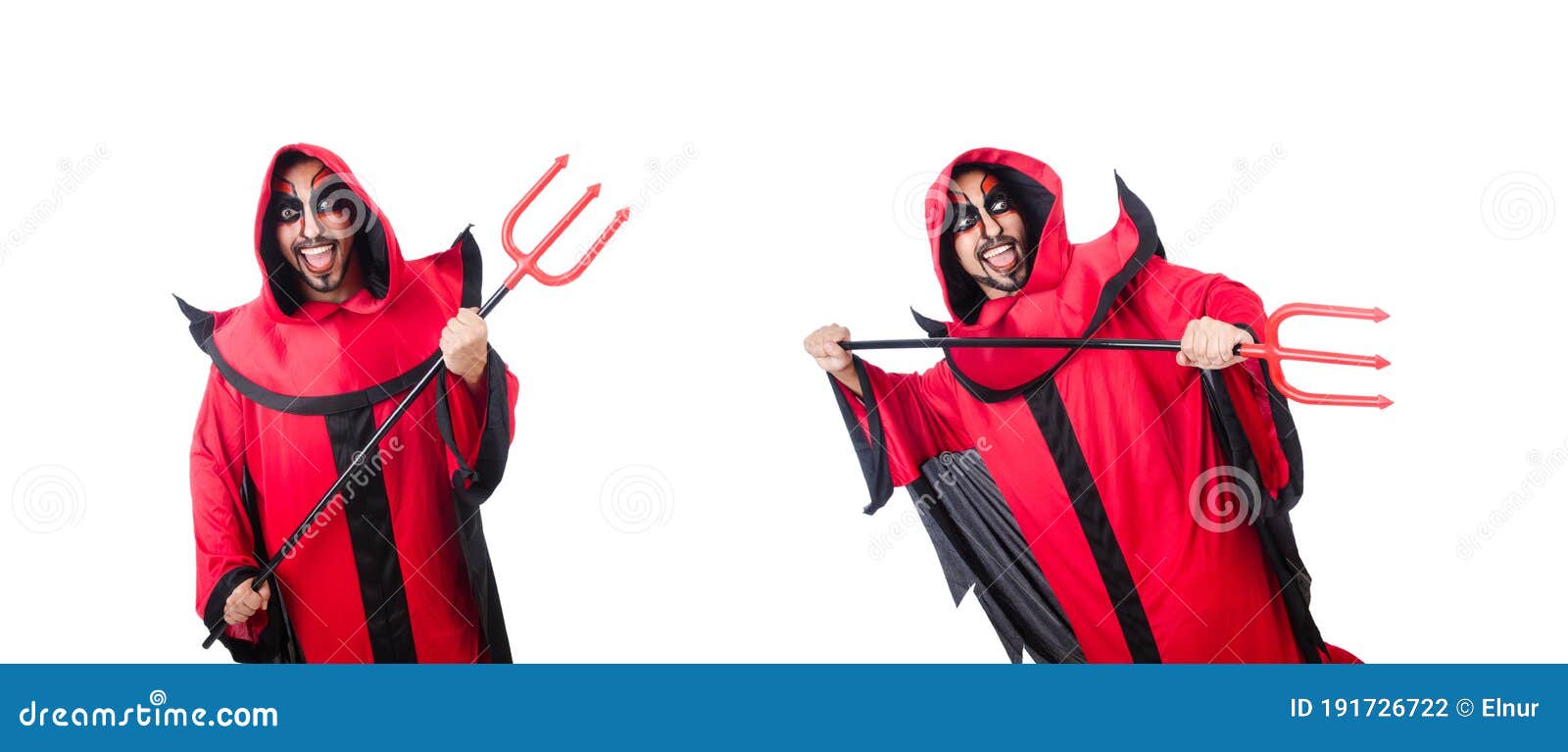 Man devil in red costume stock photo. Image of cute - 191726722
