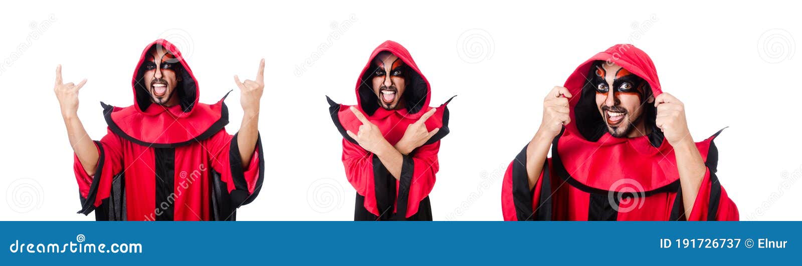 Man devil in red costume stock image. Image of devil - 191726737