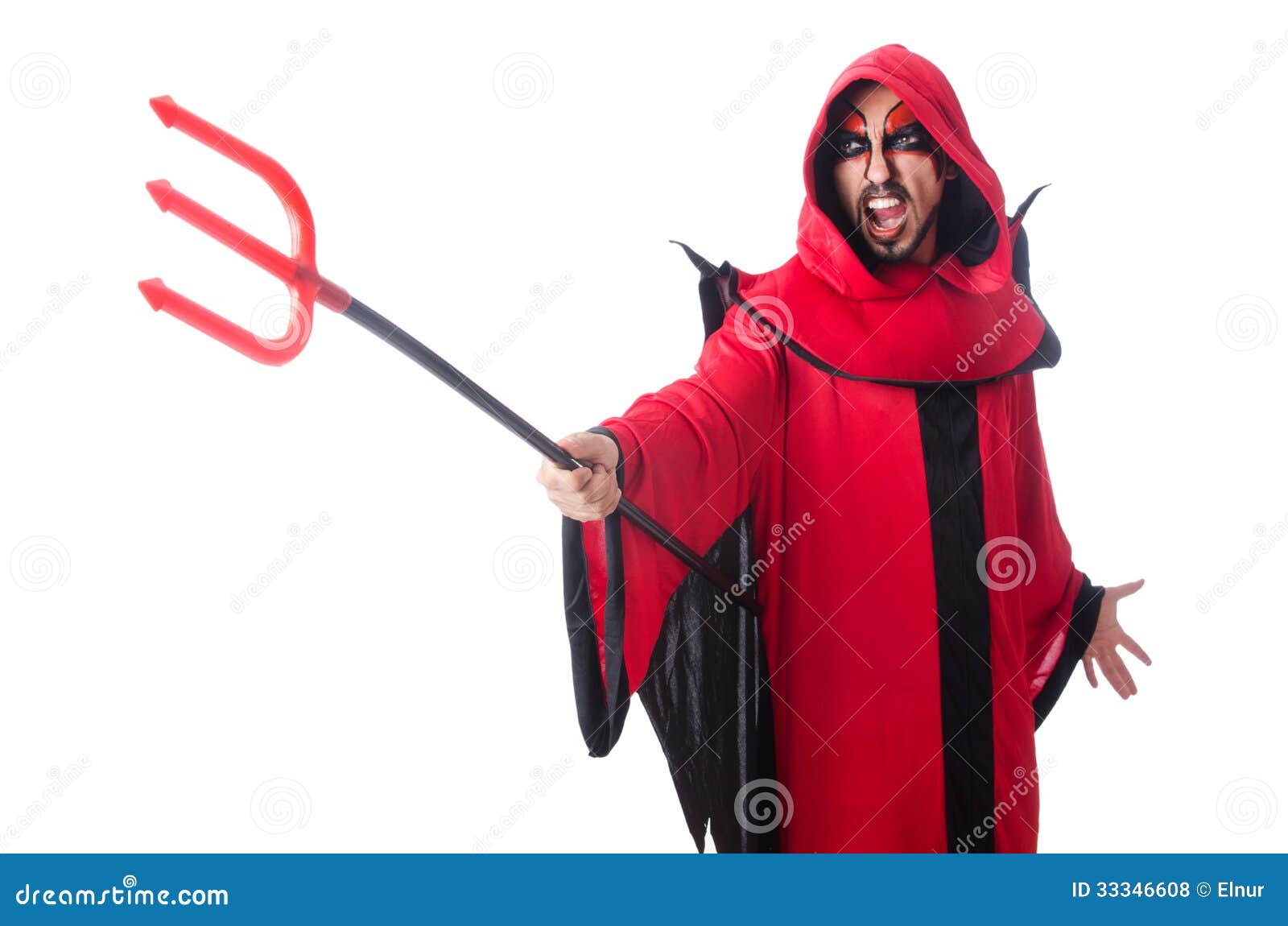 Man devil stock photo. Image of mascot, satan, cute, funny - 33346608
