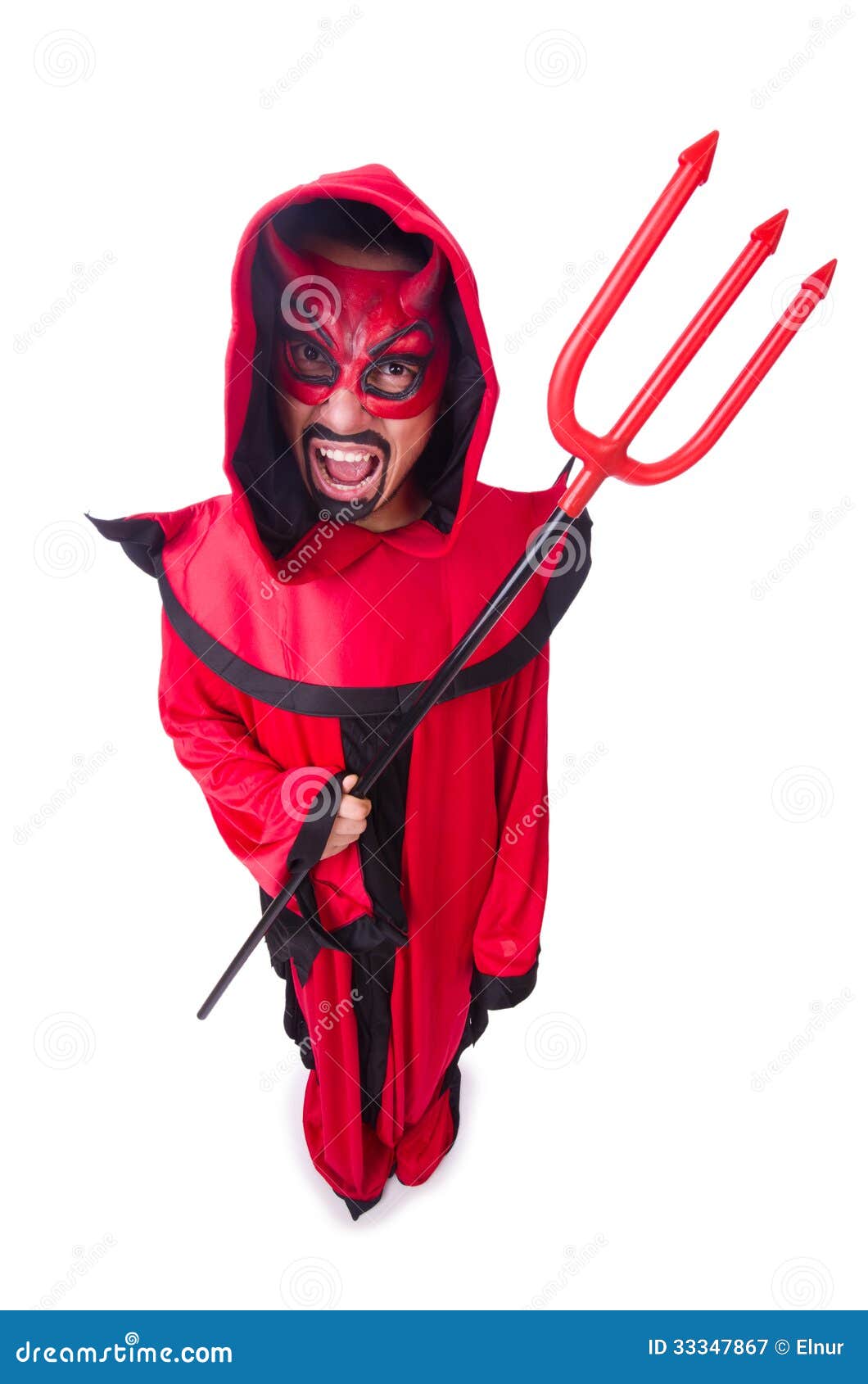 Man devil stock image. Image of funny, evil, pitchfork - 33347867