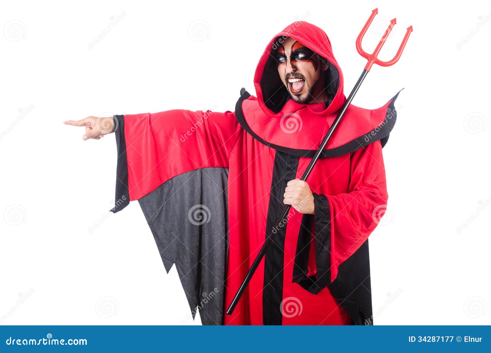 Man devil stock image. Image of lucifer, black, isolated - 34287177