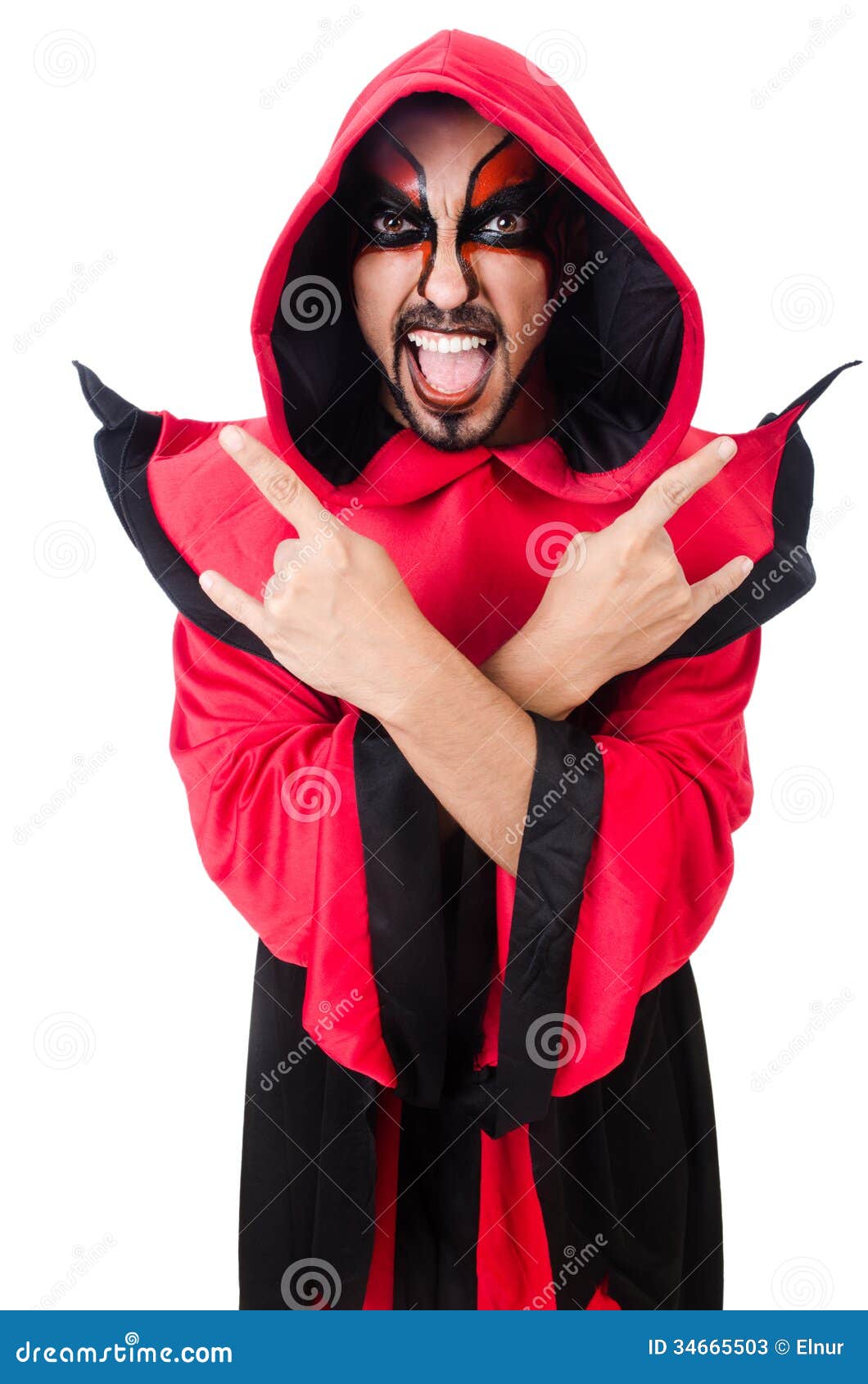 Man devil stock image. Image of small, funny, devil, lucifer - 34665503