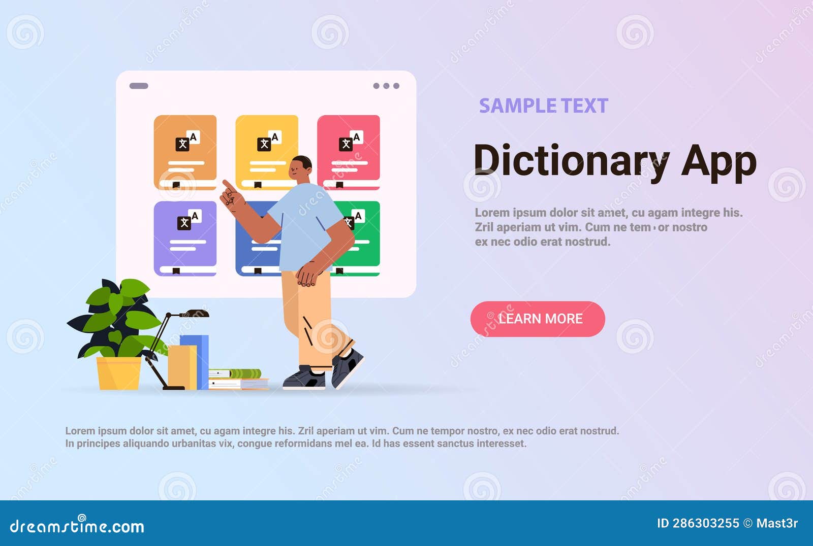 Man Dictionary Translation Application on Digital Screen Online ...