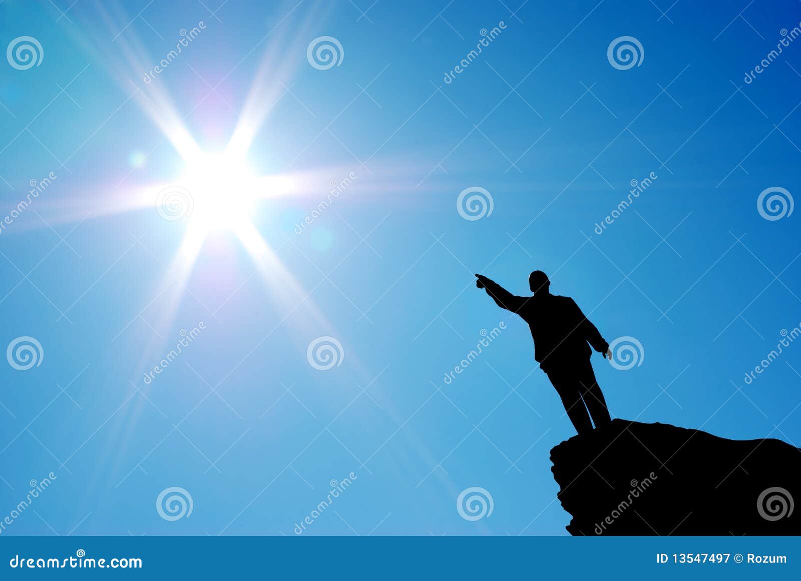 Man direct to the sun stock image. Image of deep, edge - 13547497