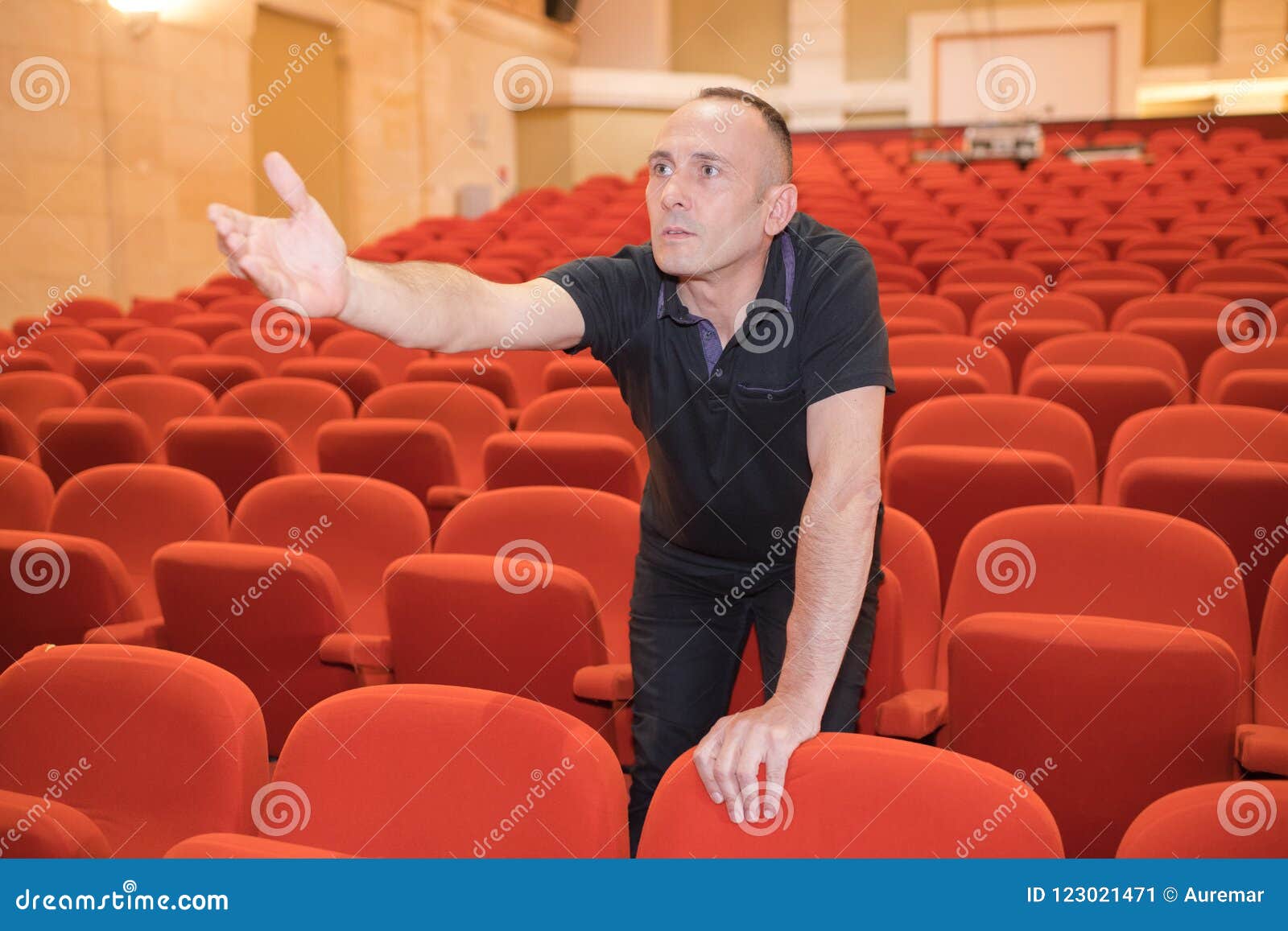 Man directing a spectacle stock image. Image of black - 123021471