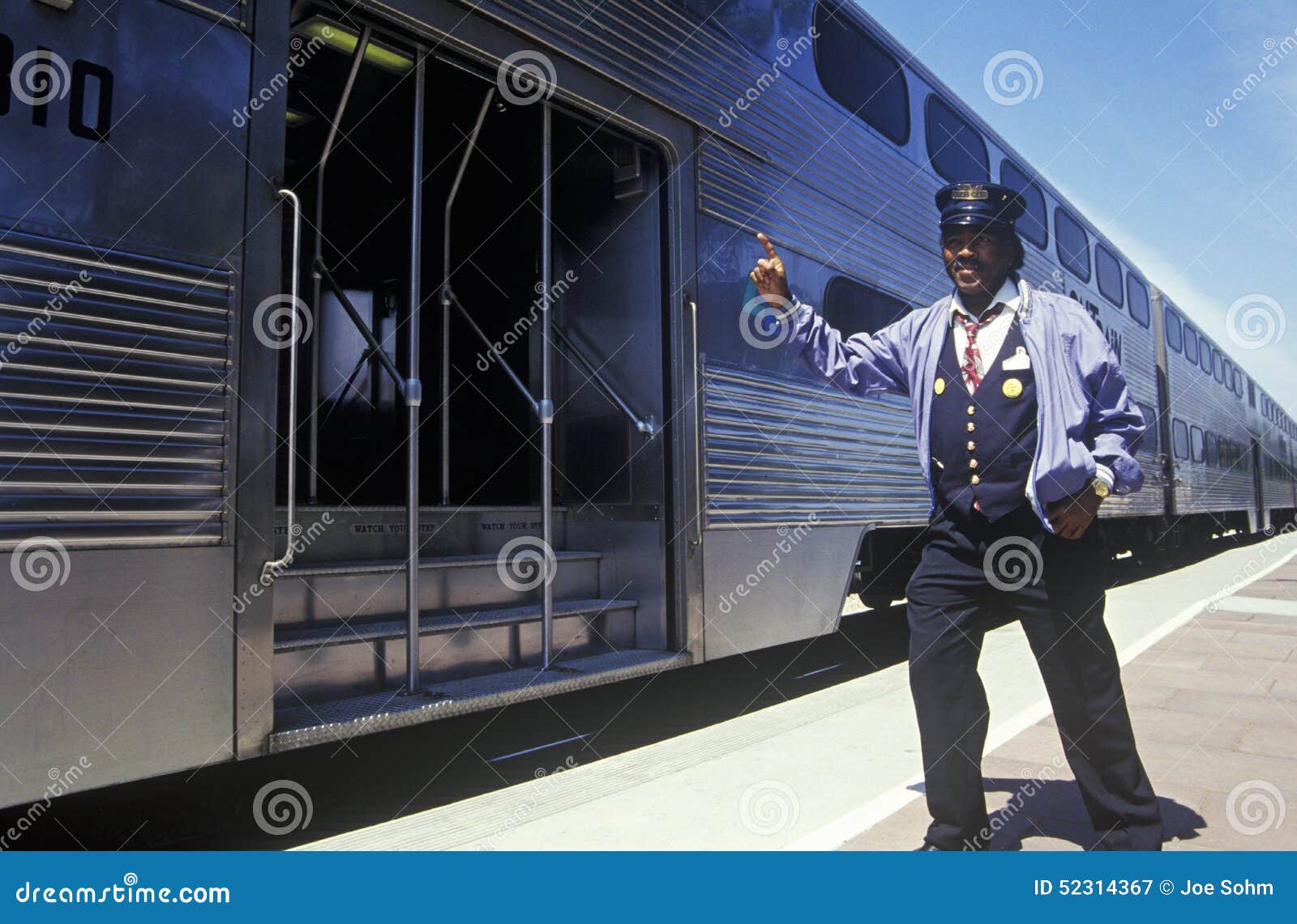 A Man Directing Traffic at Caltrain, Cupertino, California Editorial ...