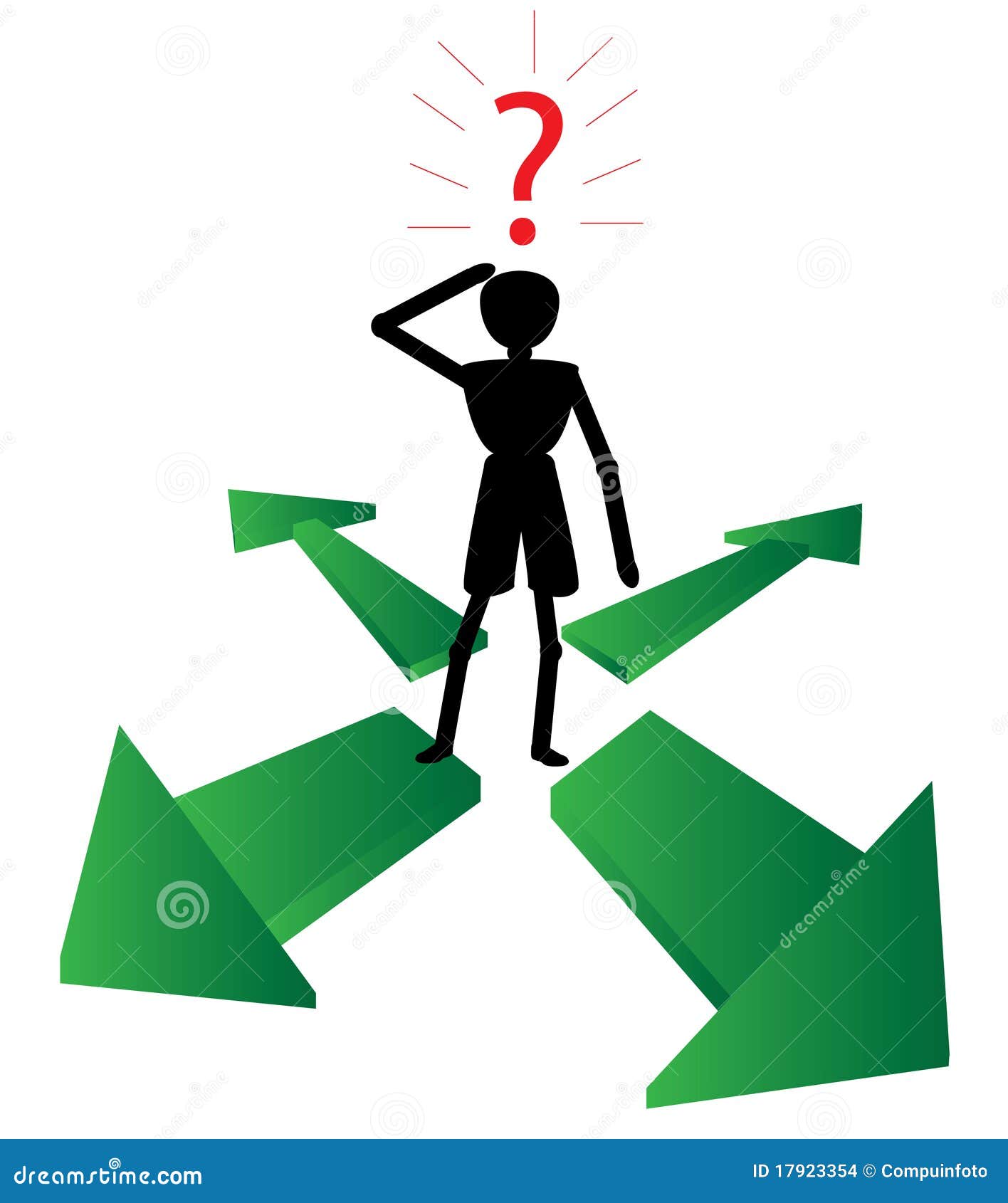 Man direction stock vector. Illustration of direction - 17923354