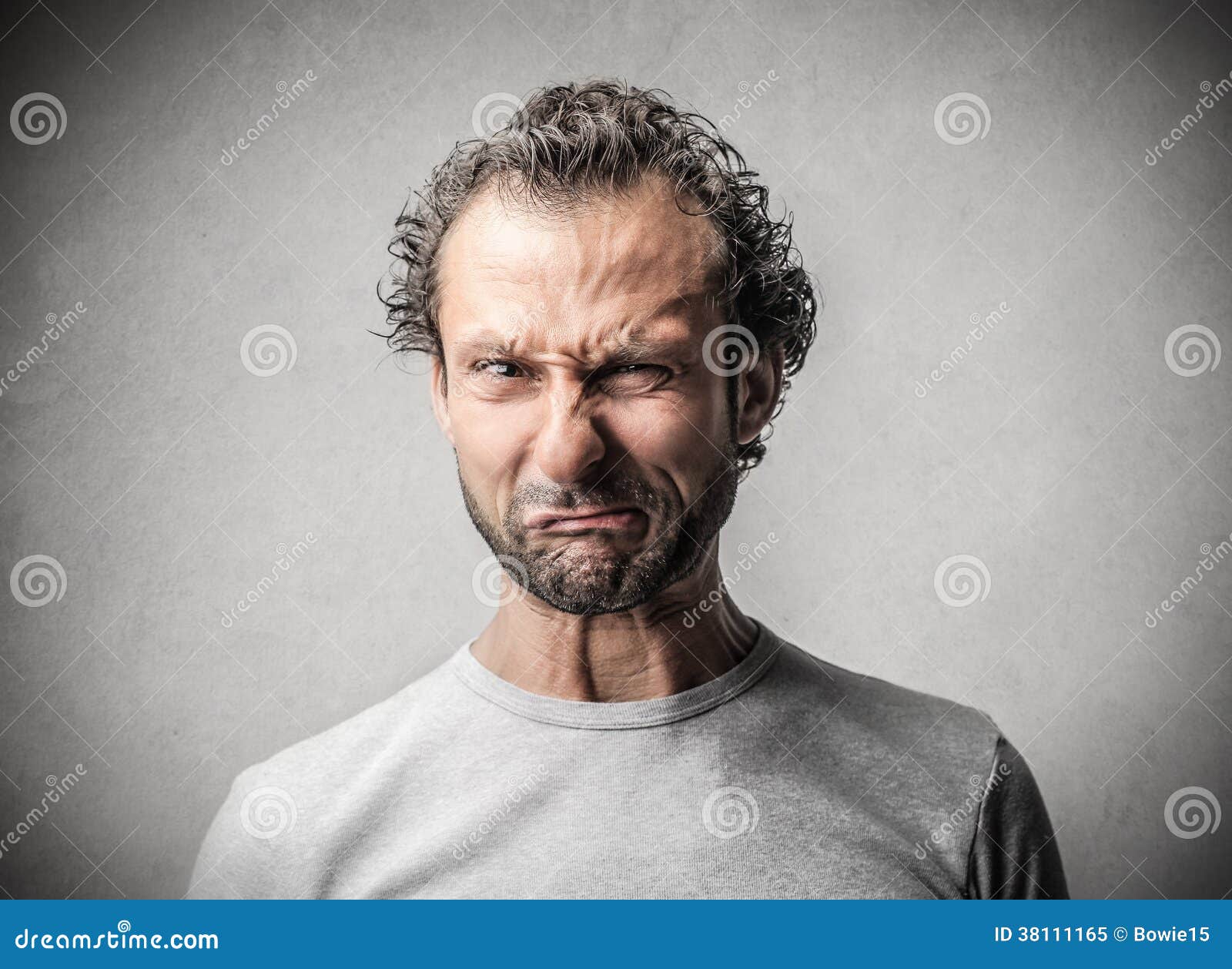 Man with a Disgusted Expression Stock Image - Image of young, face ...