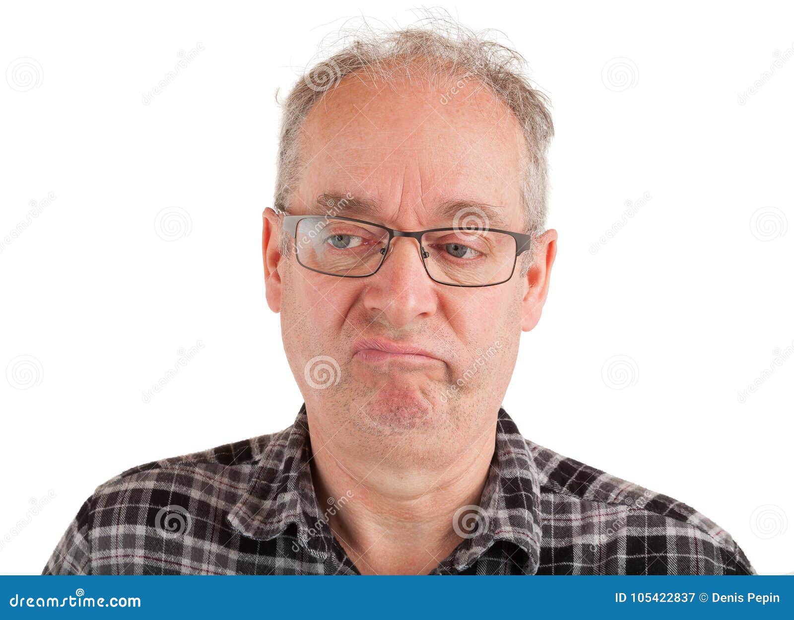 Man is Displeased about Something Stock Image - Image of face, enrage ...