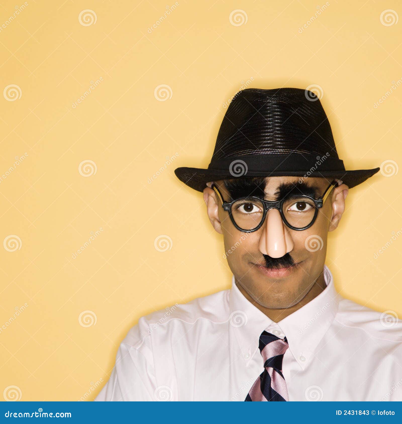 Man in disquise. stock image. Image of 070212a0353, shoulder - 2431843