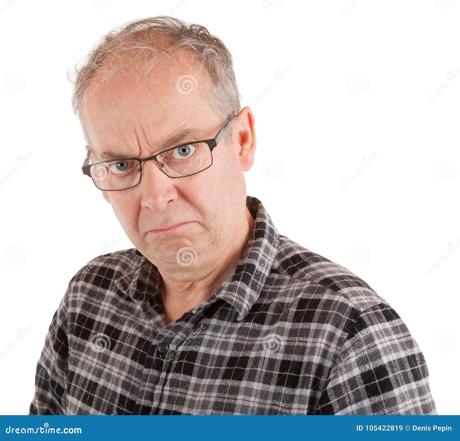 Man is Dissatisfied about Something Stock Image - Image of ...
