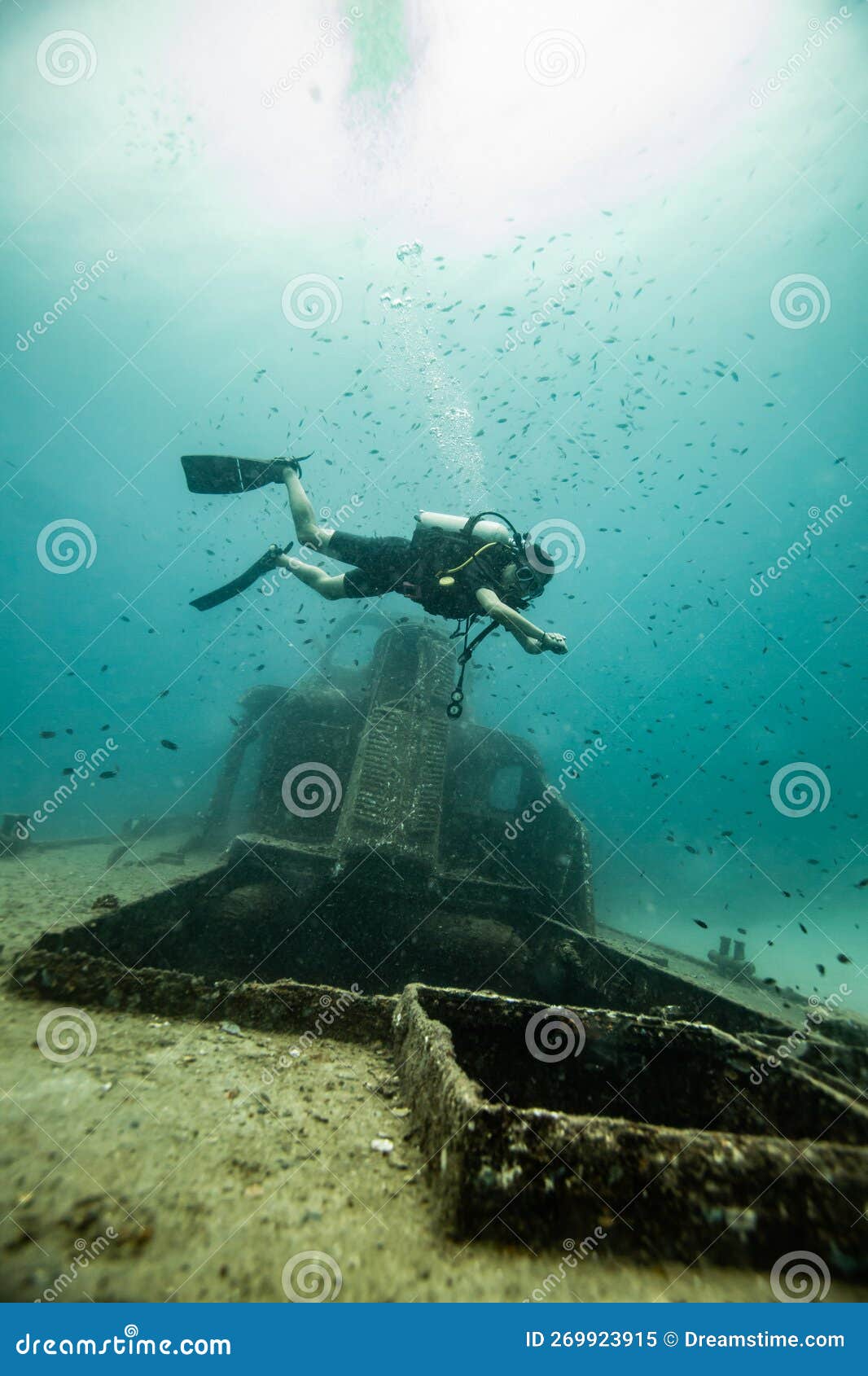 Man Diving in Deep Blue Indian Ocean Stock Image - Image of enthusiasts ...