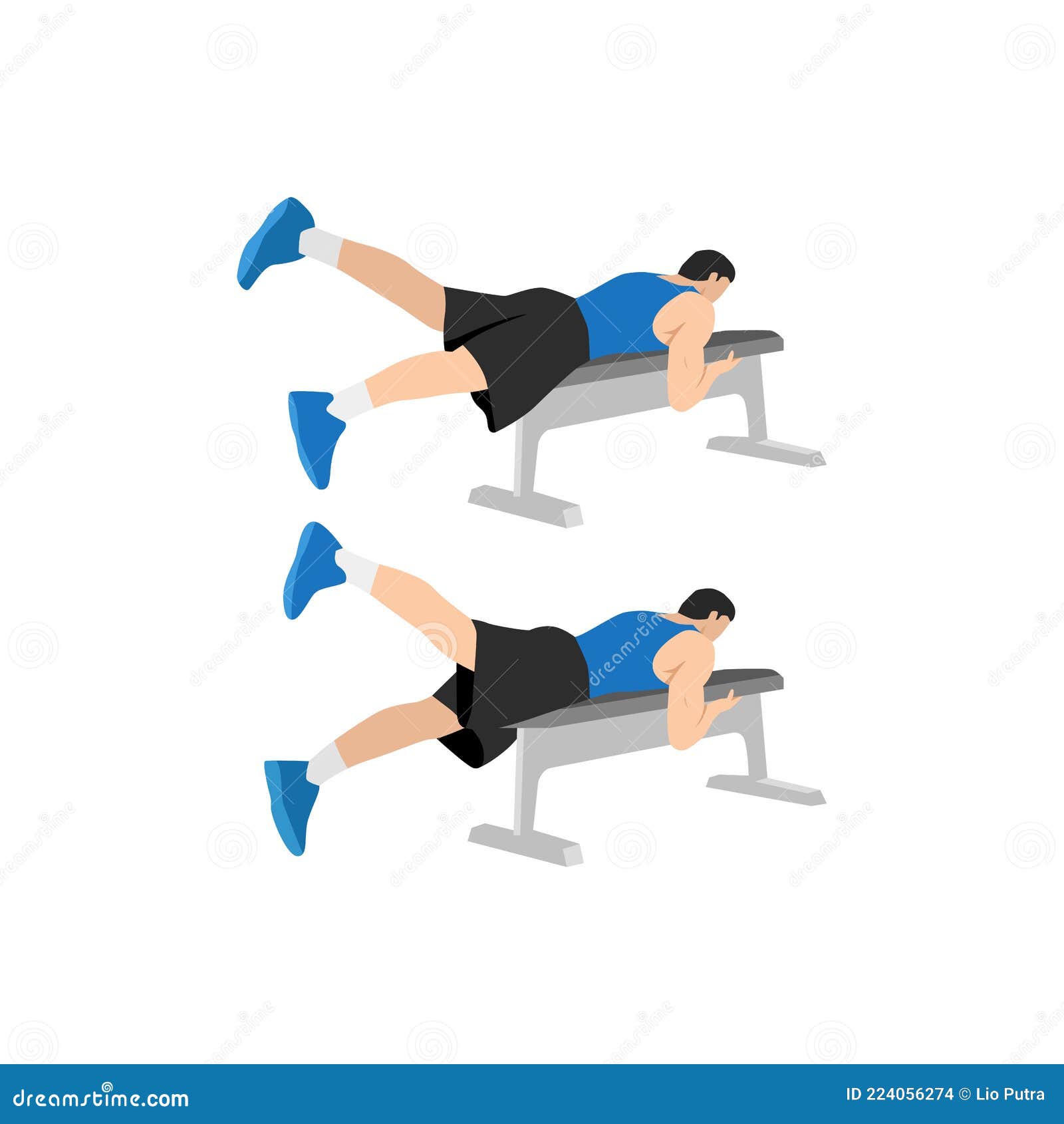 Flutter Kicks Exercise Flutter Kick Leg Raises By Angel Ehrlich