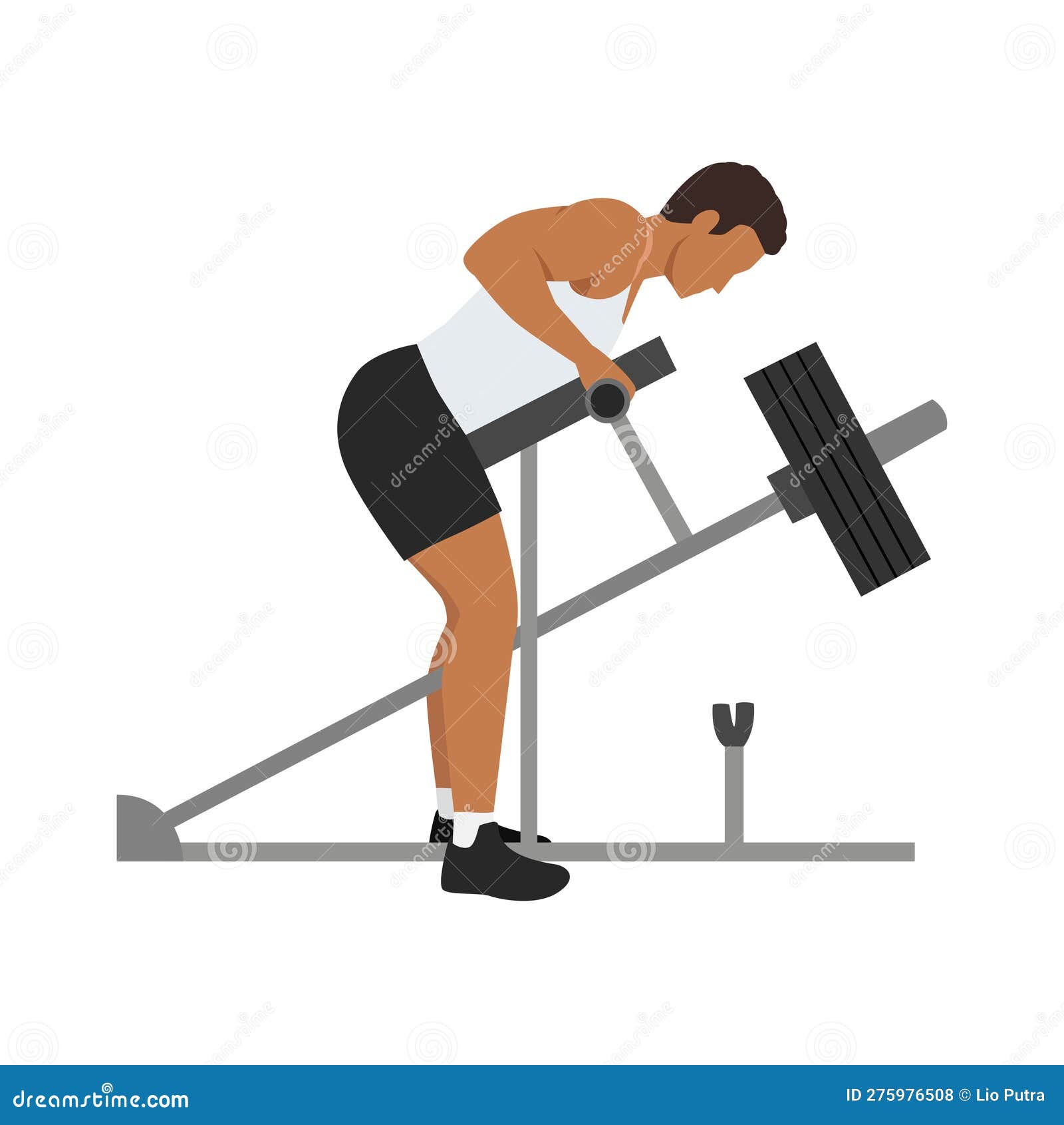 Man Doing Bent Over Dumbbell Shoulder Pendulums Or Swings Exercise ... Man Doing Bent Over Dumbbell Shoulder Pendulums Or Swings Exercise ...
