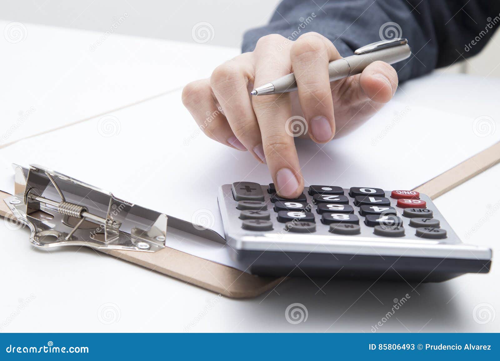 Man doing calculations stock image. Image of calculating - 85806493