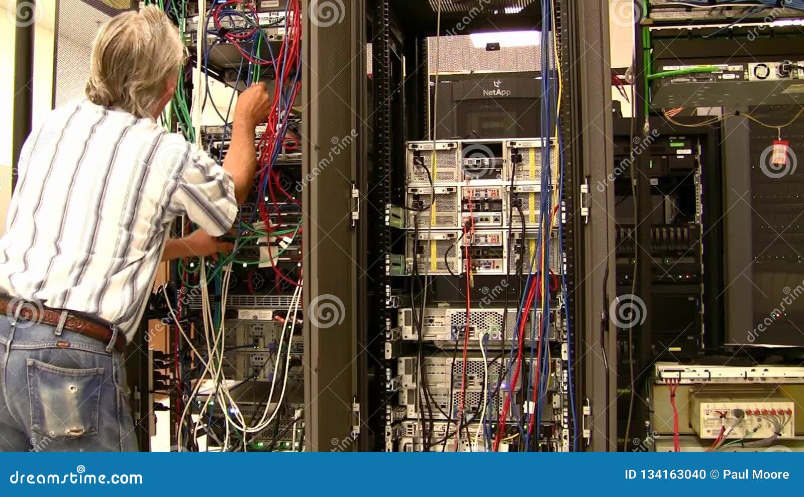 Man Doing Computer Diagnosis Stock Footage - Video of keyboard, blue ...