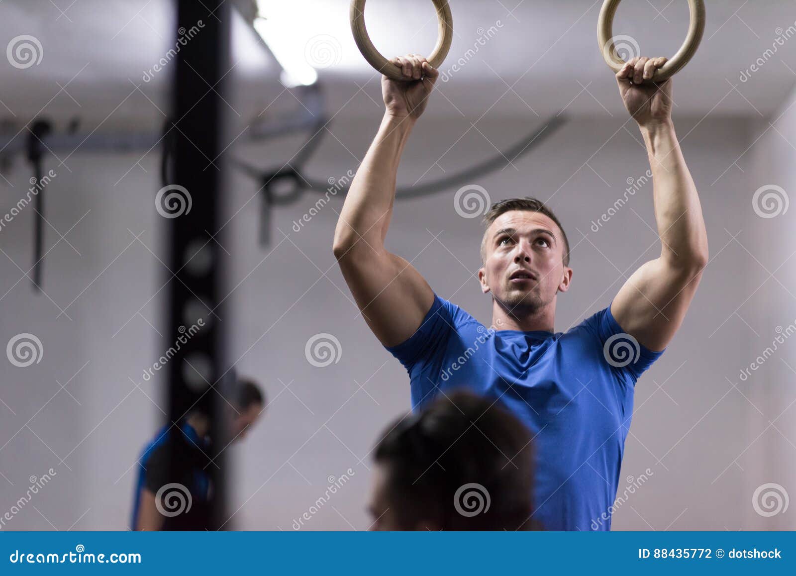 Man doing dipping exercise stock photo. Image of portrait - 88435772