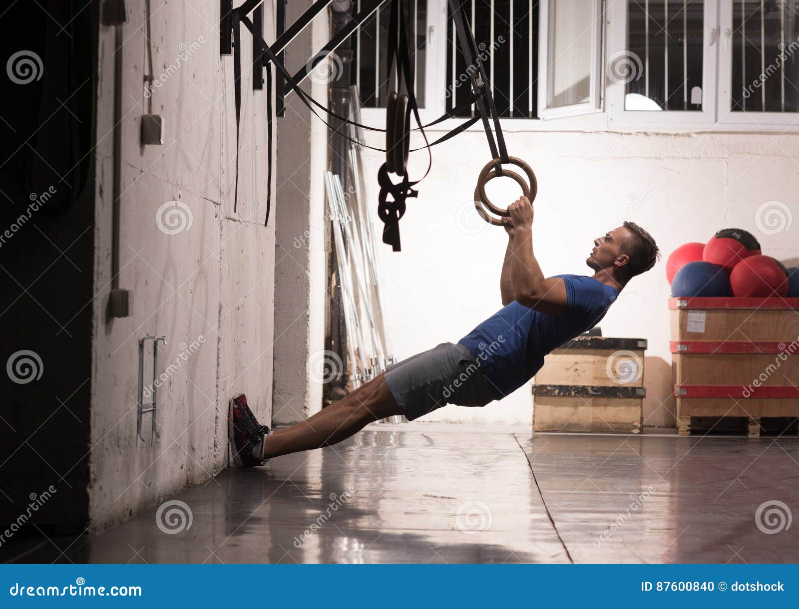 Man doing dipping exercise stock photo. Image of body - 87600840