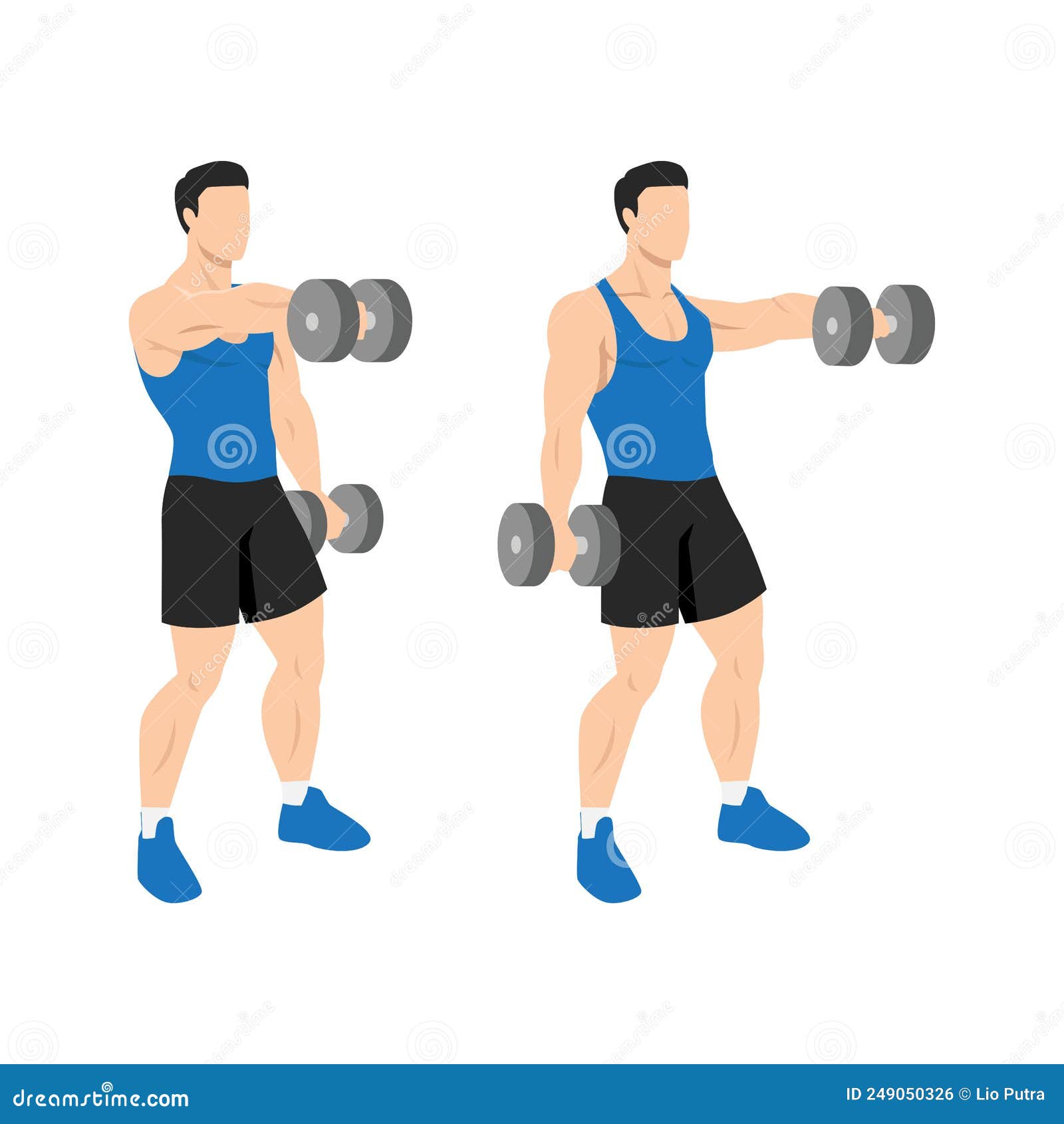 Alternating Dumbbell Front Raise