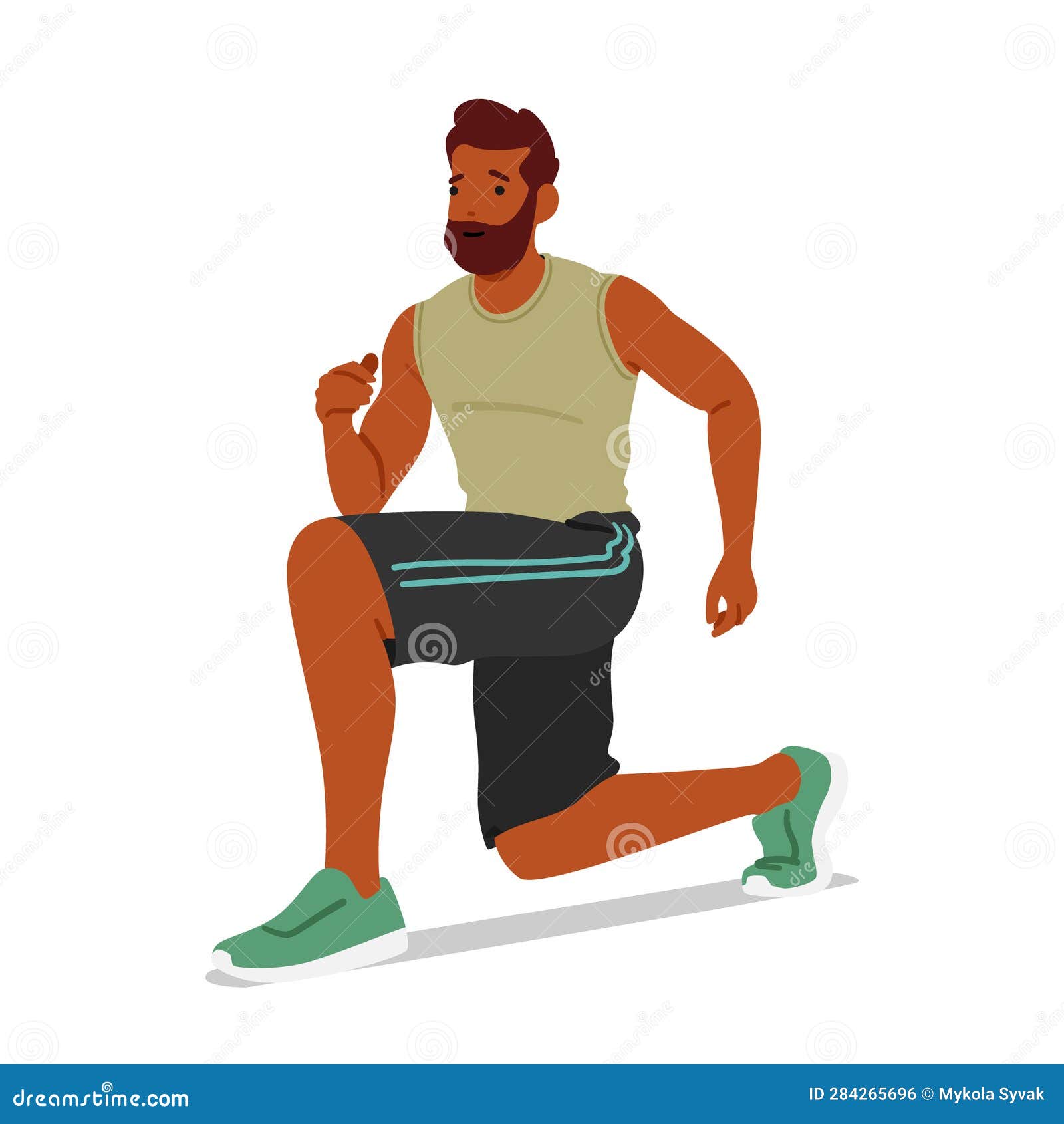 Muscle Groups Colored Chart Vector Illustration | CartoonDealer.com ...