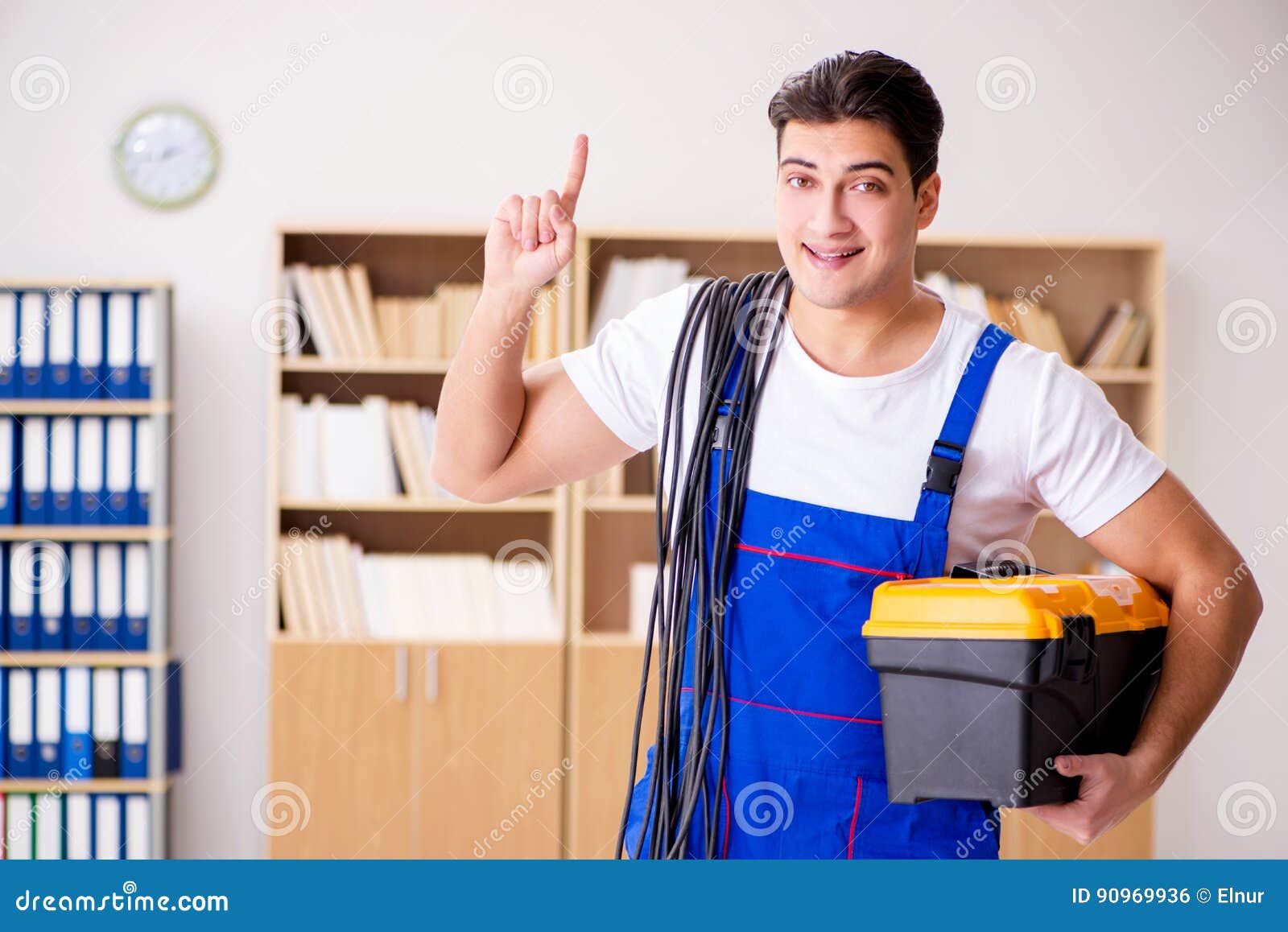 The Man Doing Electrical Repairs at Home Stock Photo - Image of laborer ...