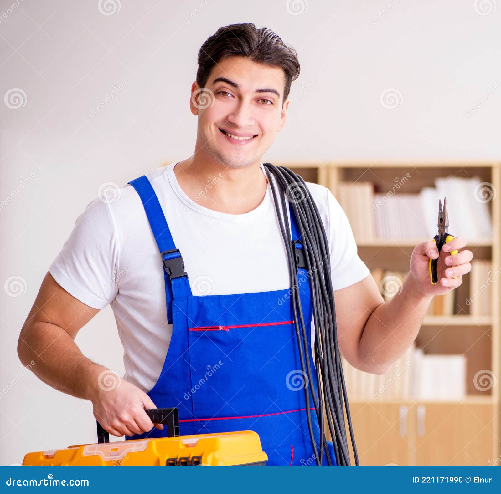 Man Doing Electrical Repairs at Home Stock Photo - Image of circuit ...