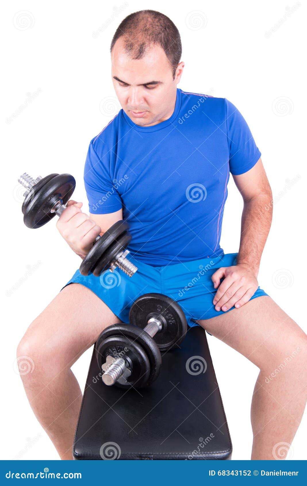 Man doing exercise stock photo. Image of weight, adult - 68343152