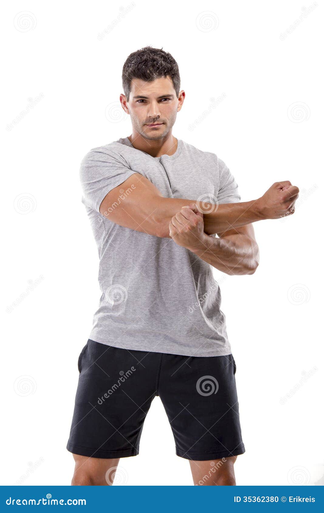 Man doing exercises stock photo. Image of adult, exercise - 35362380