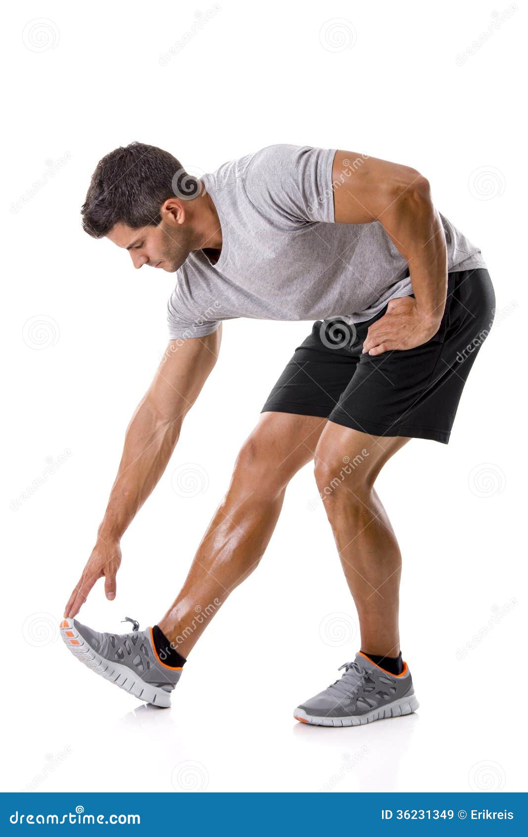 Man doing exercises stock image. Image of athletic, male - 36231349