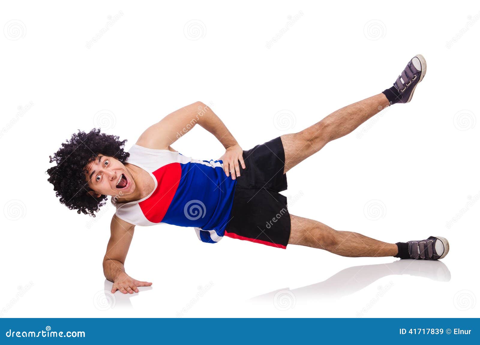Man Doing Exercises Isolated Stock Image - Image of sports, sportsman ...