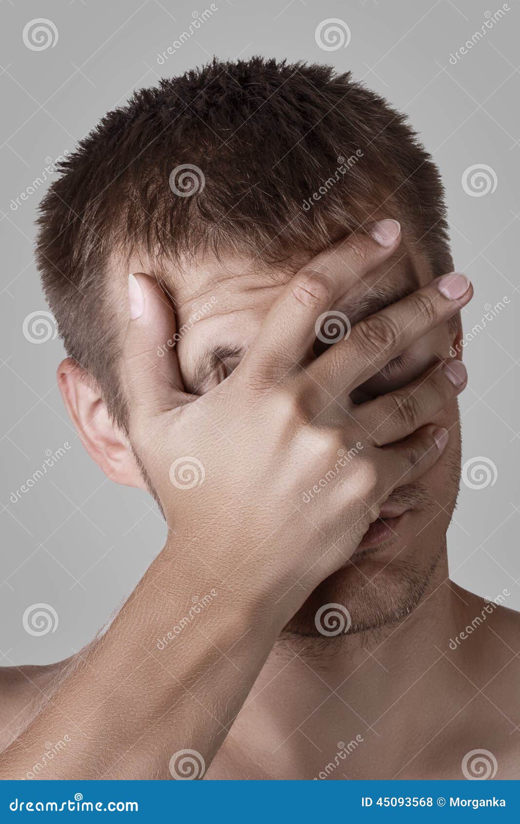 Man doing facepalm stock photo. Image of ashamed, eyes - 45093568