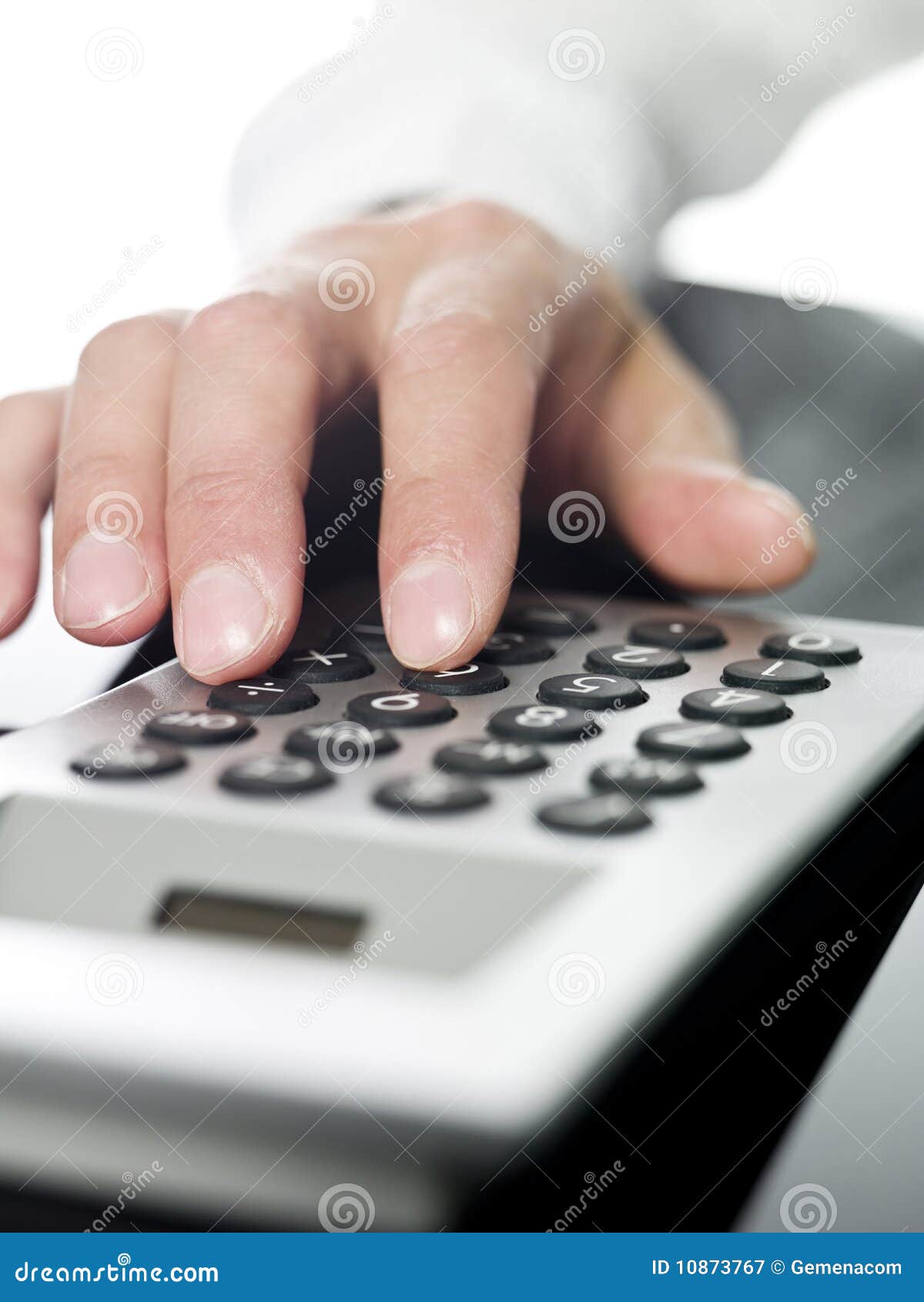 Man Doing Financial Calculations Stock Image - Image of finance ...