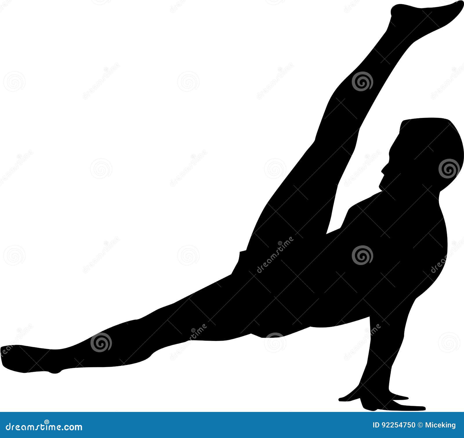 Man doing floor exercise stock vector. Illustration of healthy - 92254750