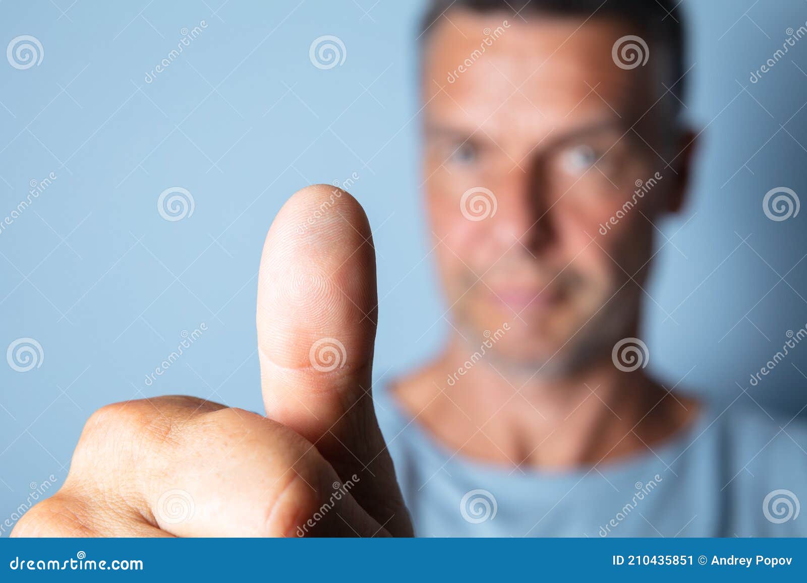 Man Doing Focusing Eye Exercise Stock Image - Image of irritated ...
