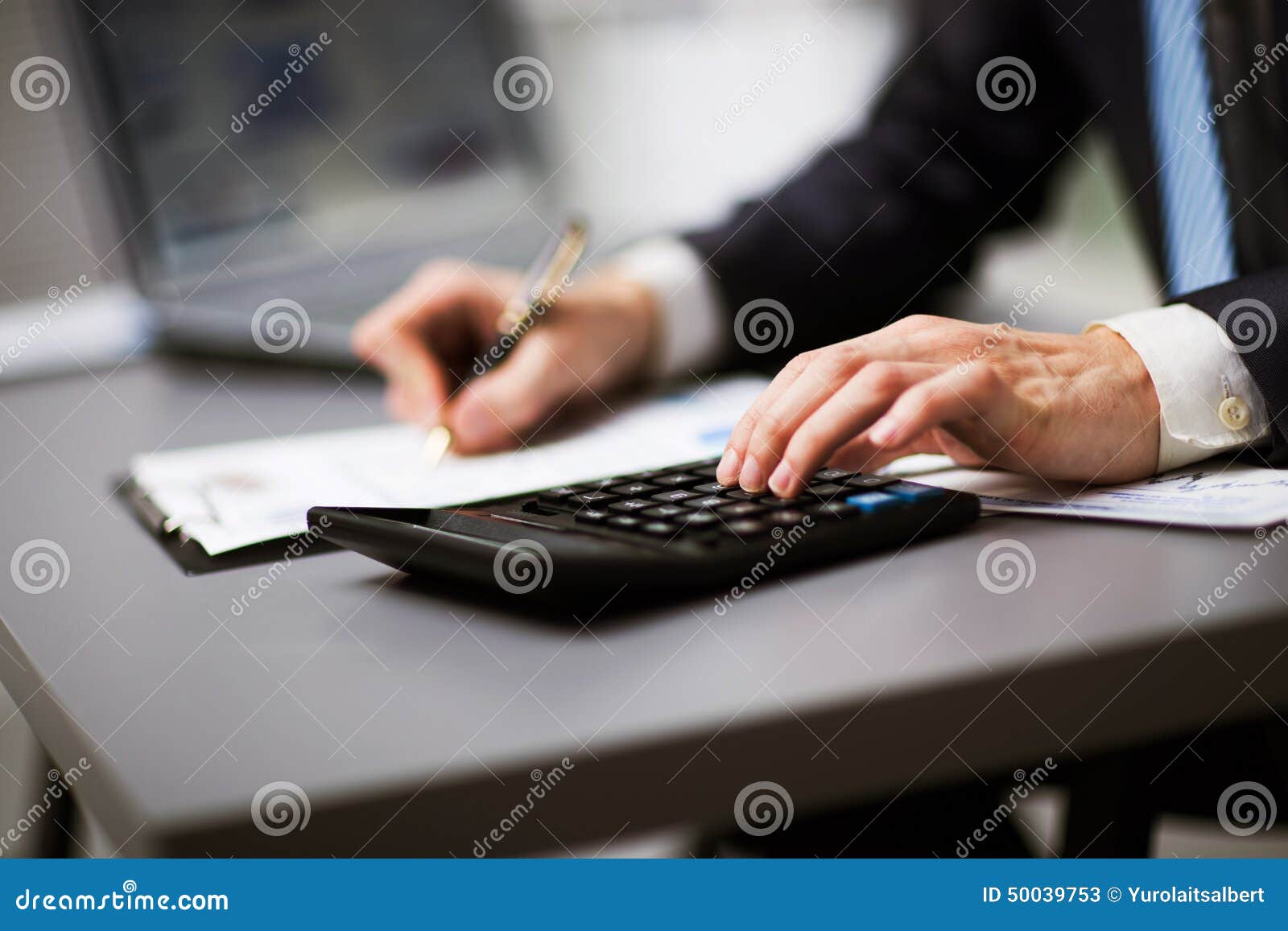 Man doing his accounting stock image. Image of manager - 50039753
