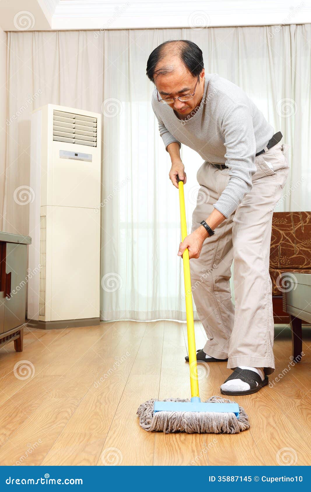 Man doing housework stock image. Image of home, clean - 35887145