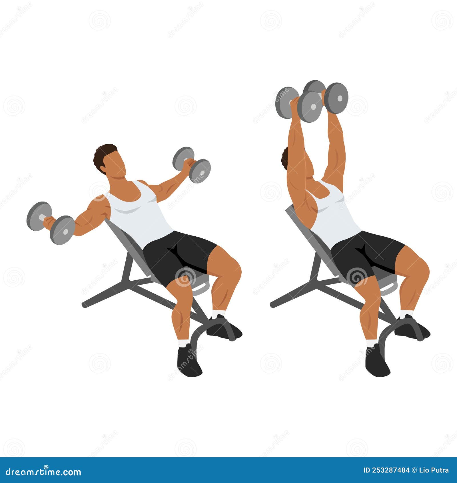 Flat Bench Dumbbell Fly