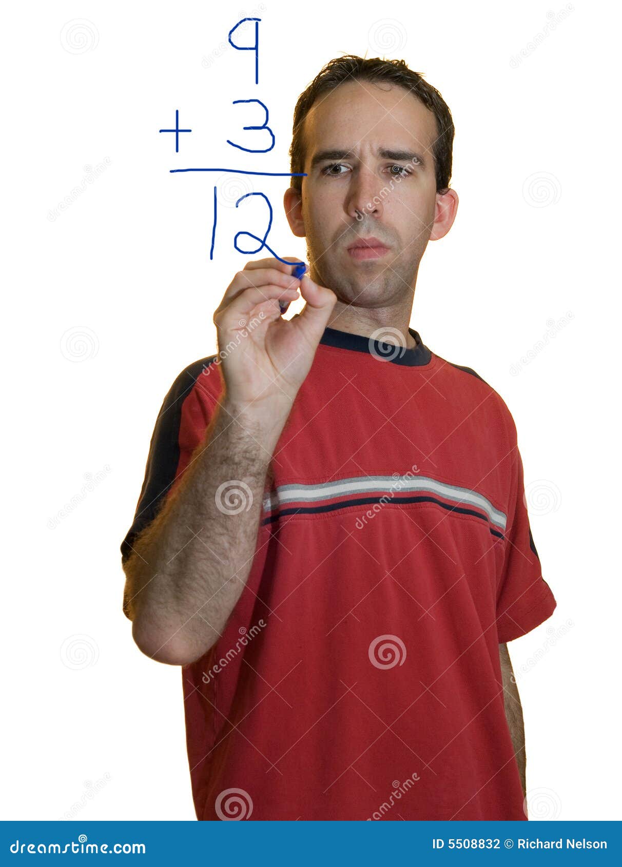 Man Doing Math stock photo. Image of imagination, calculation - 5508832