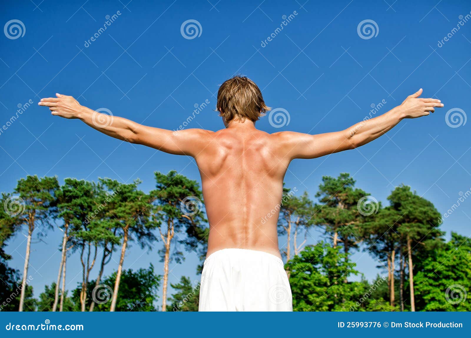Man Doing Meditation Exercises Stock Photo - Image of body, person ...
