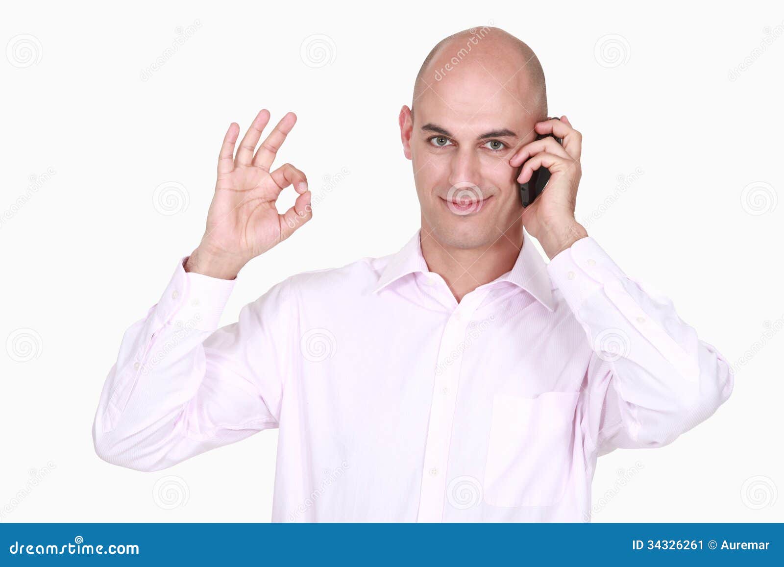 Man doing OK sign stock image. Image of executive, approval - 34326261