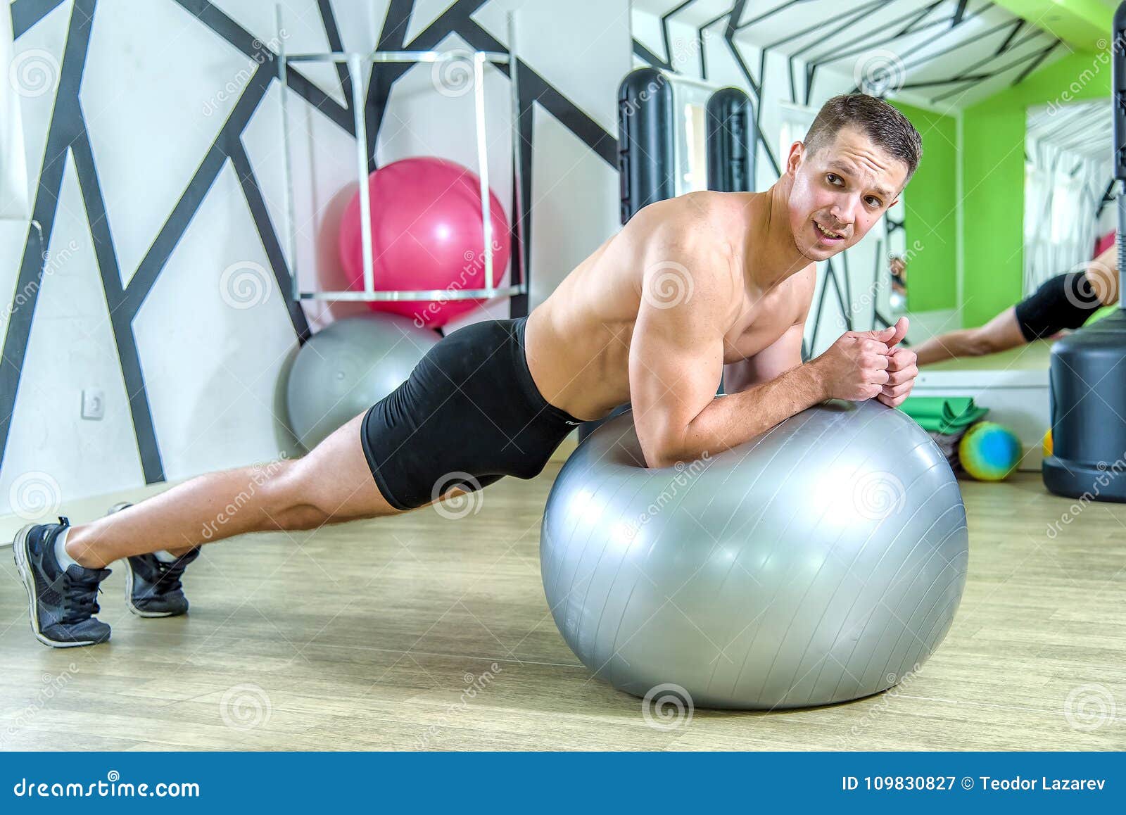 Man Doing Pilates Exercises Stock Image - Image of healthy, gymnastics ...