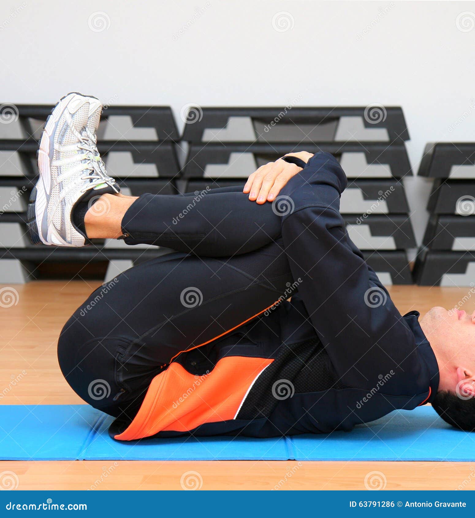 Man Doing Postural Exercises Stock Photo - Image of correct, legs: 63791286
