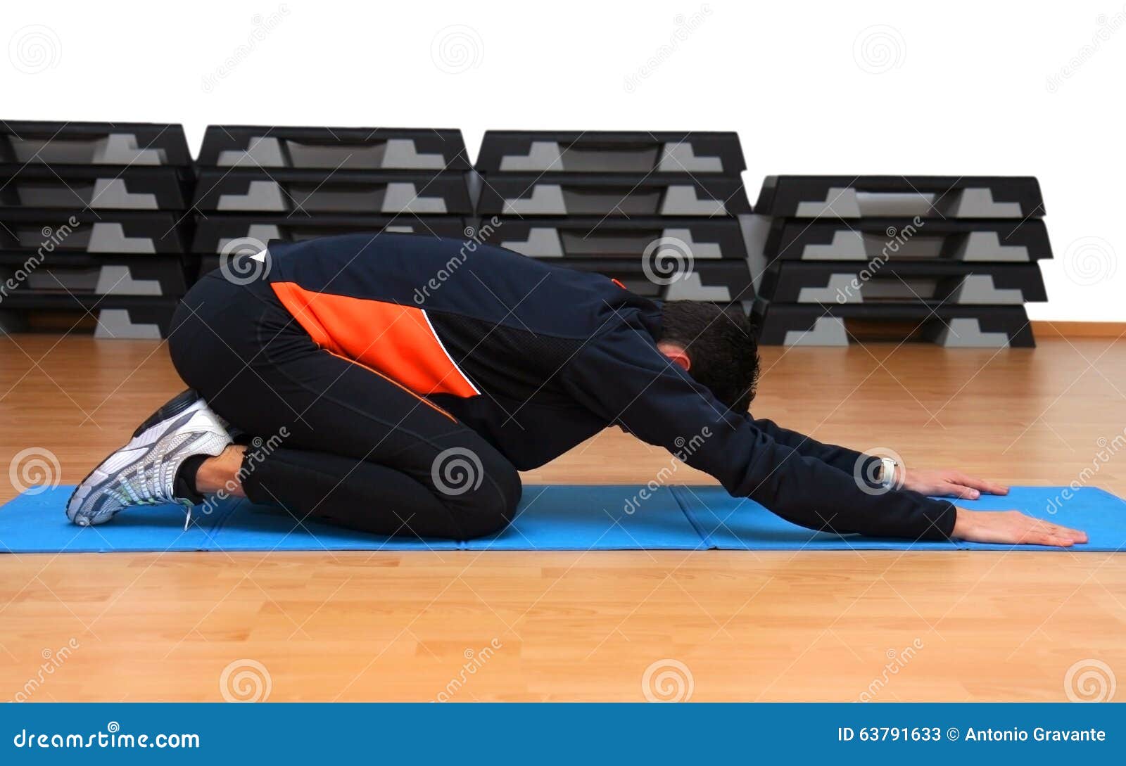 Man Doing Postural Exercises Stock Image - Image of indoor, muscles ...