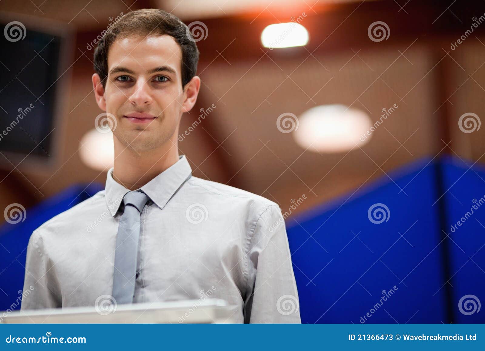 Man doing a presentation stock image. Image of meeting - 21366473