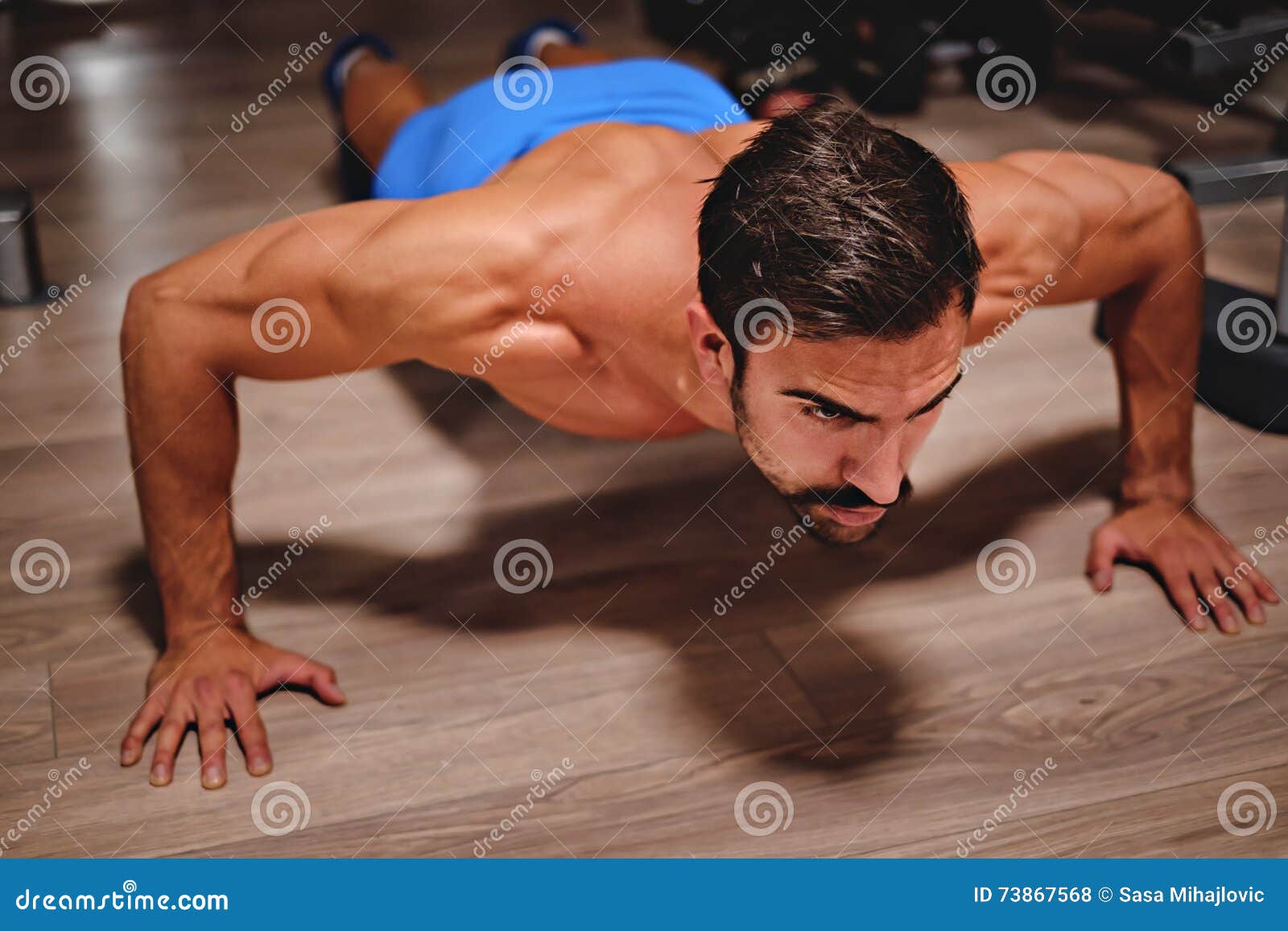 Man doing push ups stock photo. Image of lifestyle, muscle - 73867568