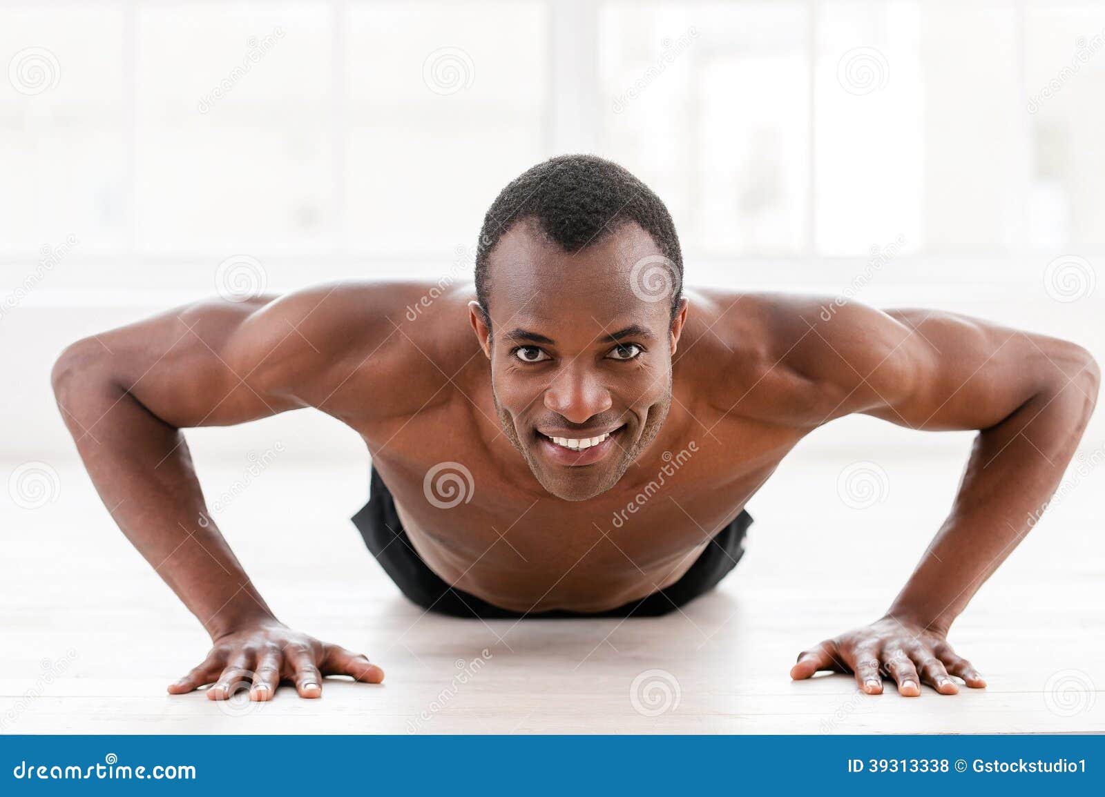 Man doing push-ups. stock photo. Image of masculinity - 39313338